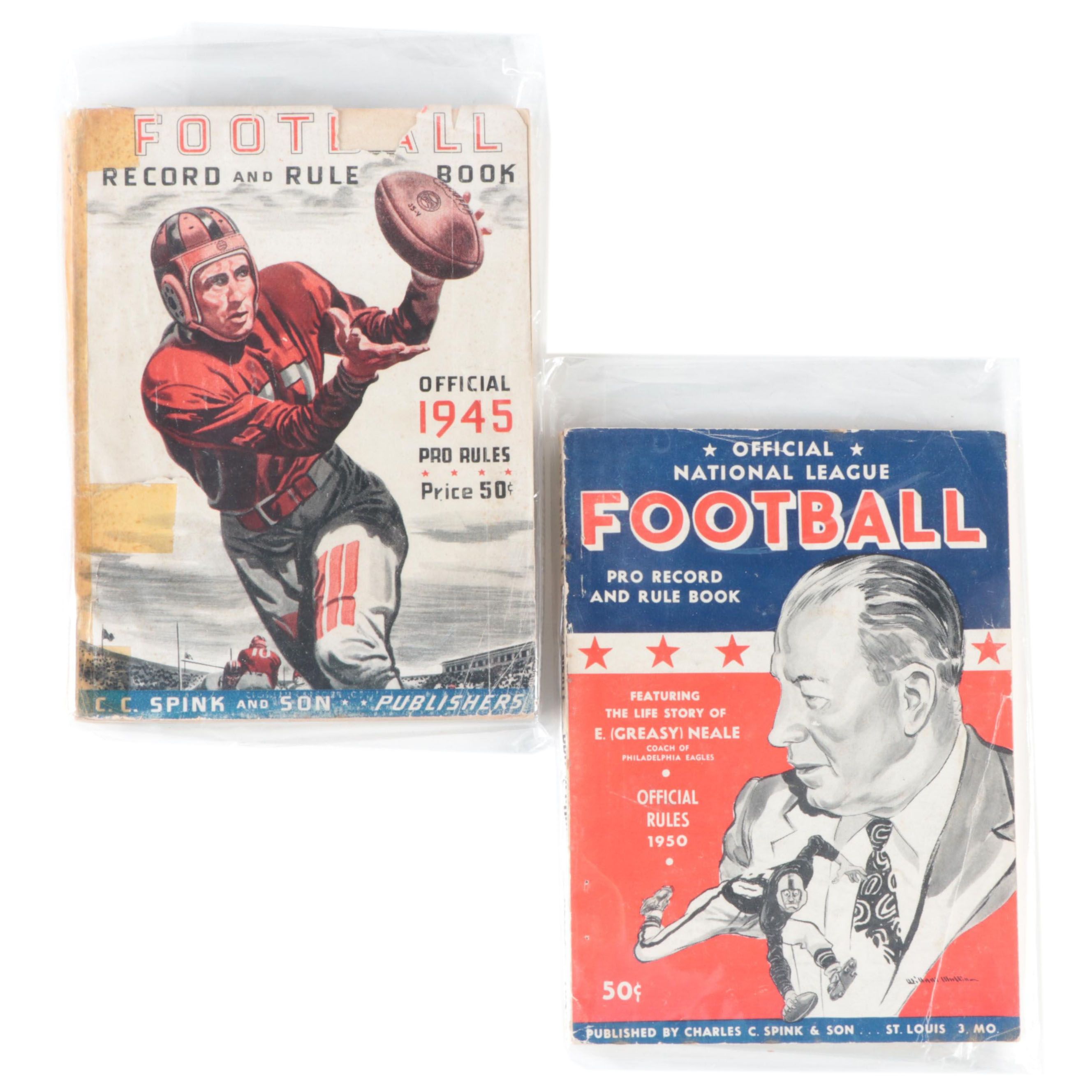 Official National Football League Rule Books, 1945 and 1950 | EBTH