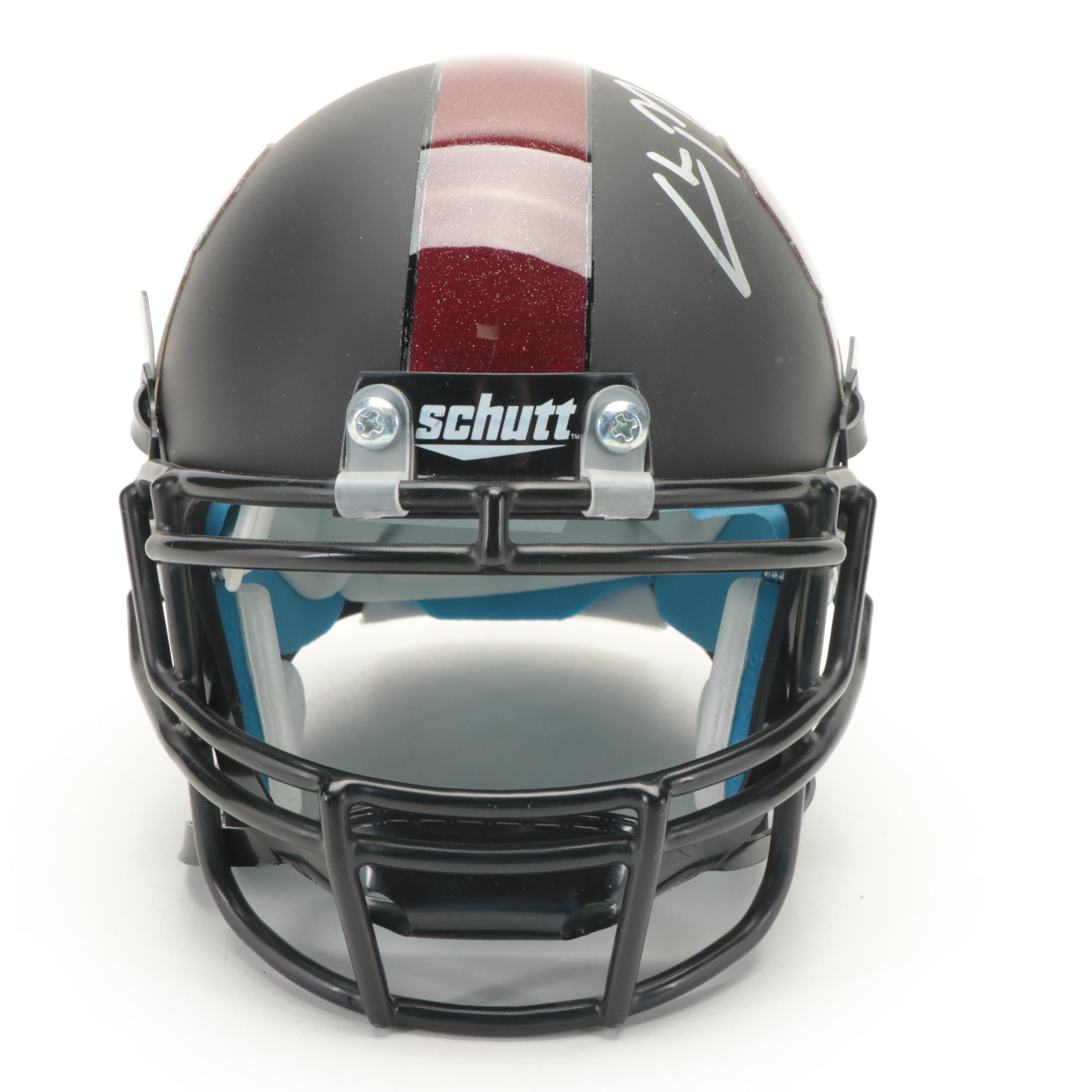 Christian McCaffrey Signed Stanford University Schutt Mini Football ...