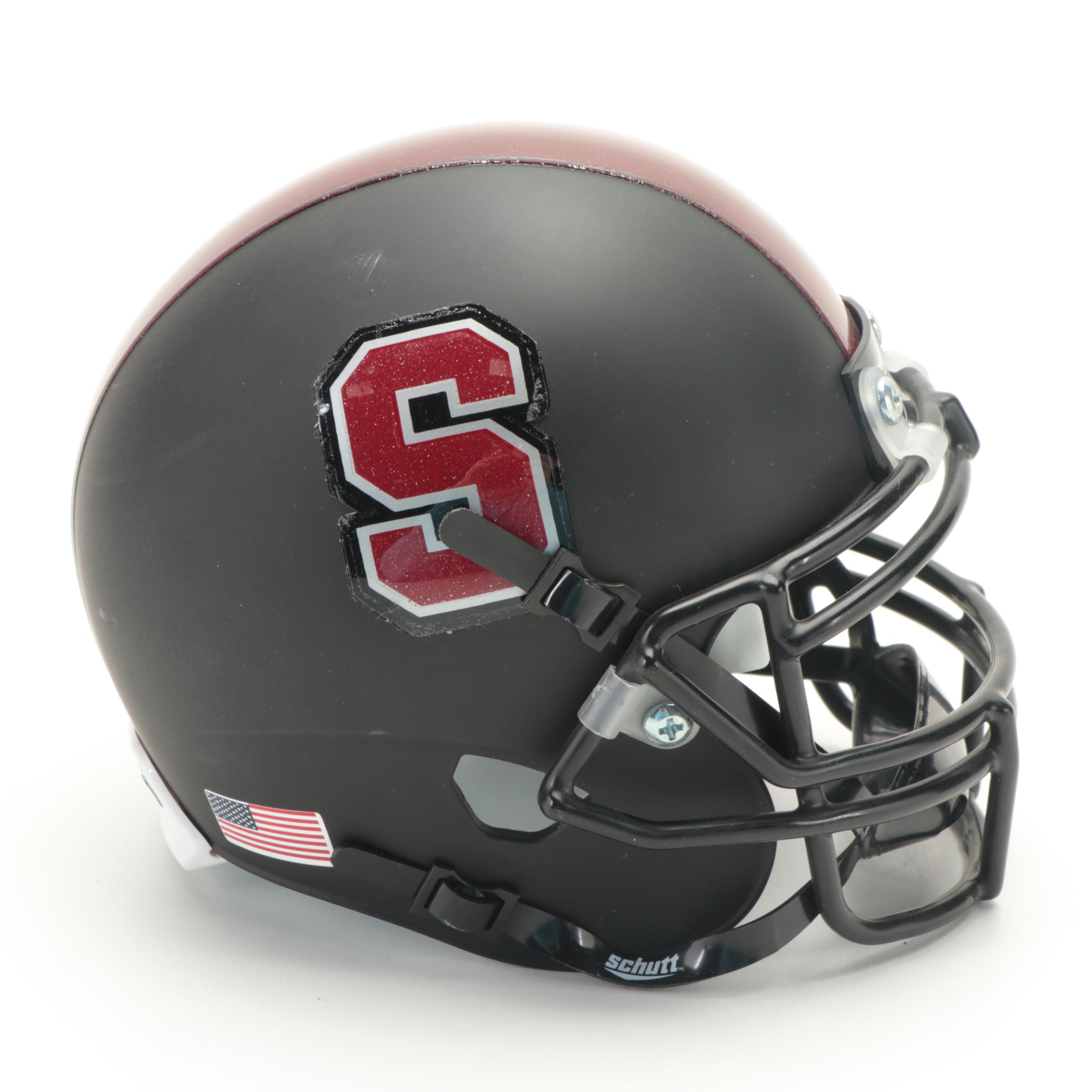 Christian McCaffrey Signed Stanford University Schutt Mini Football ...