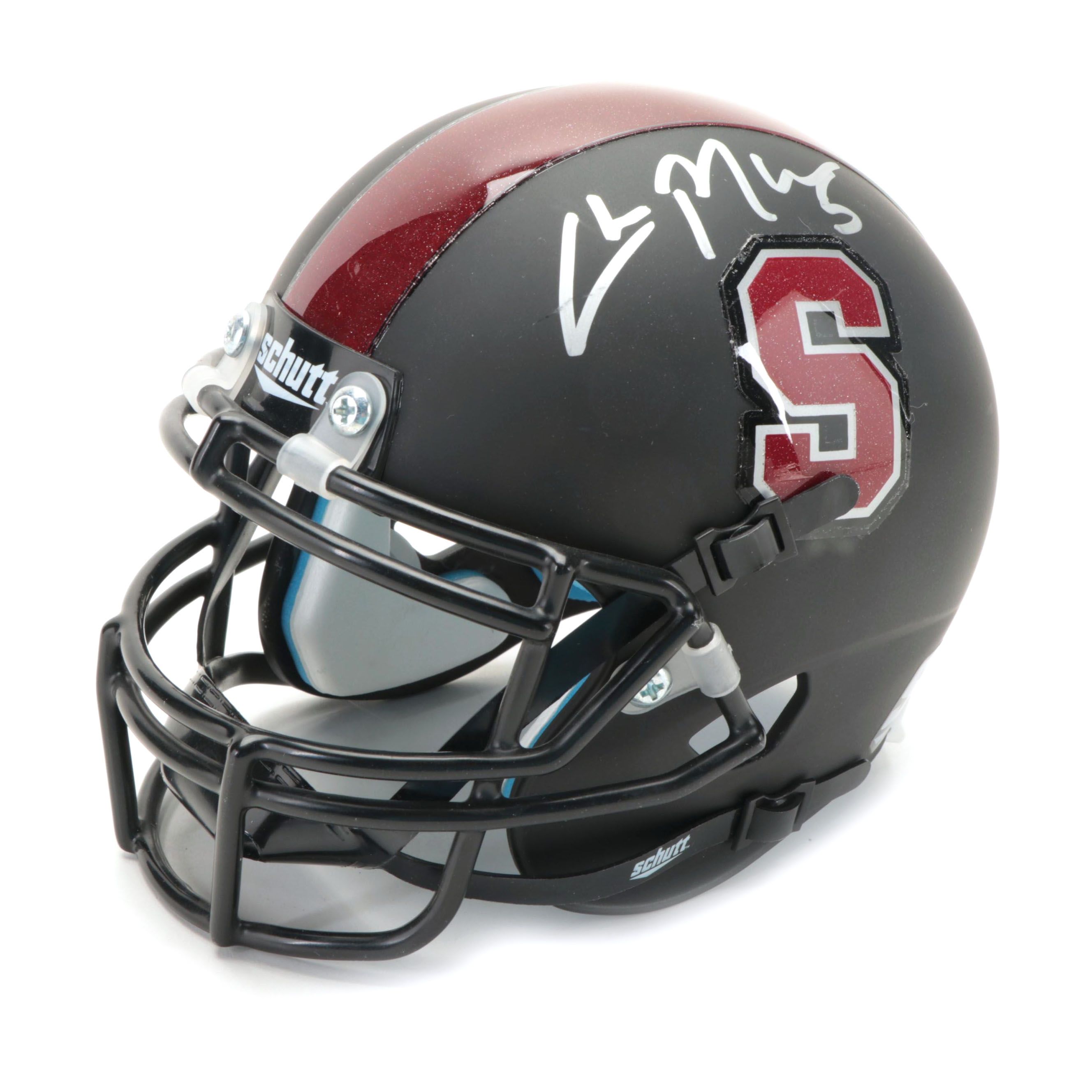 Christian McCaffrey Signed Stanford University Schutt Mini Football ...