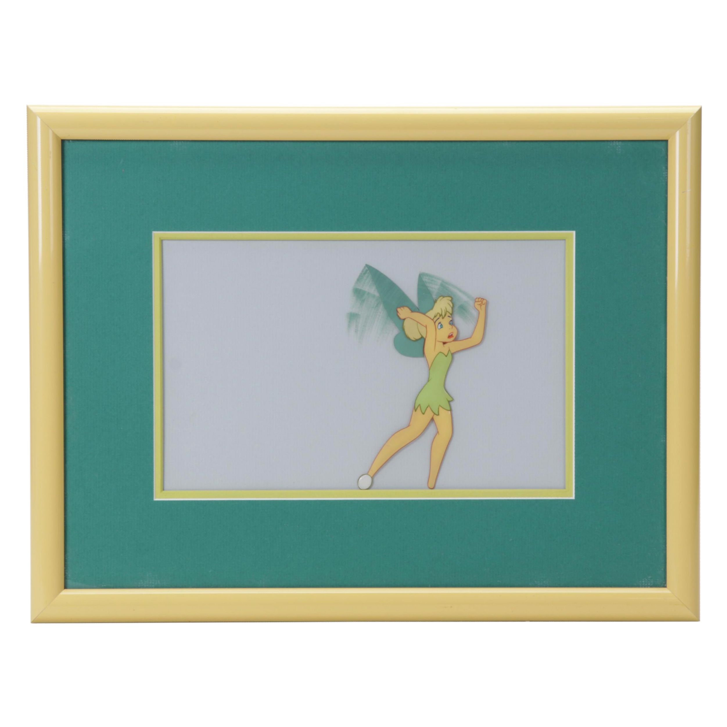 Disney "Peter Pan" Hand-Painted Animation Cel "Tinkerbell," Circa 1953 ...