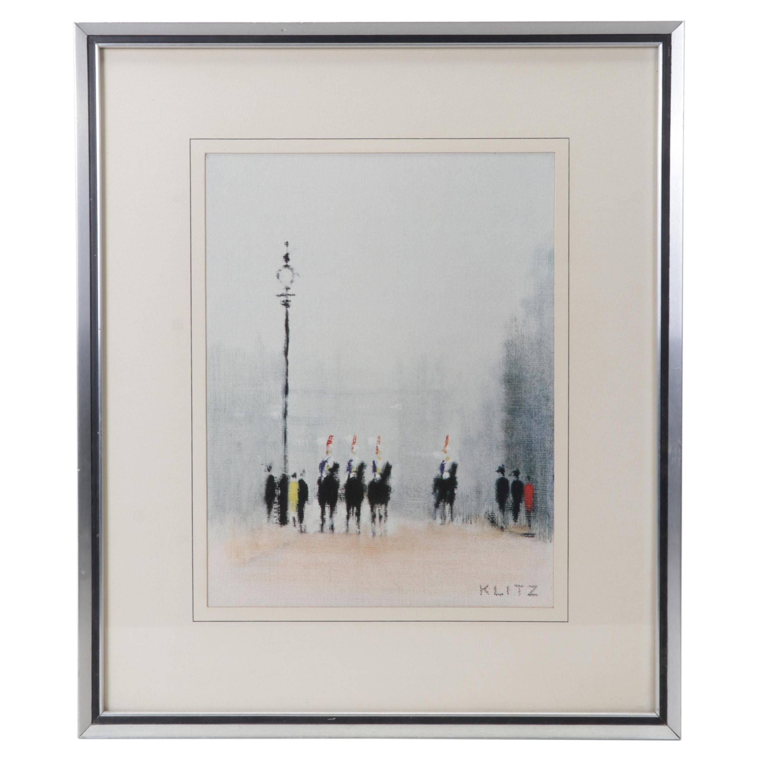 Offset Lithograph After Anthony Klitz "Changing Guard," Circa 1960 | EBTH