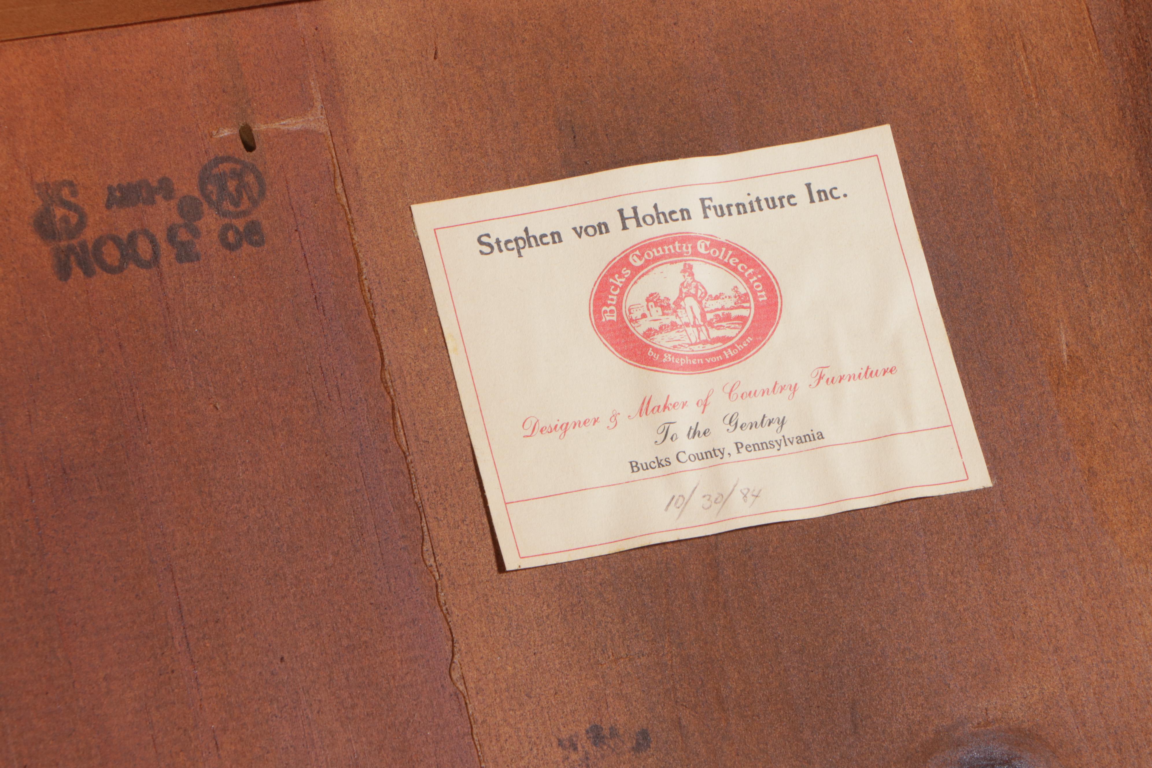 Stephen von Hohen "Bucks County Collection" Pine Harvest Table and ...