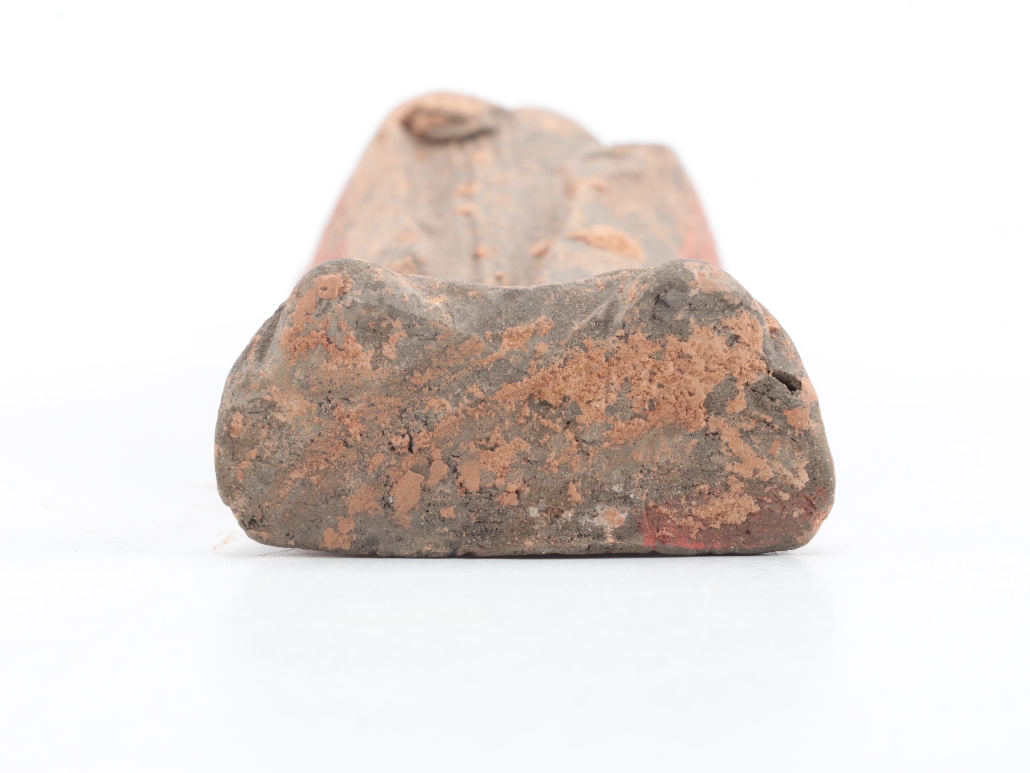 Chinese Painted Clay Tomb Figure, Probably Han Dynasty | EBTH