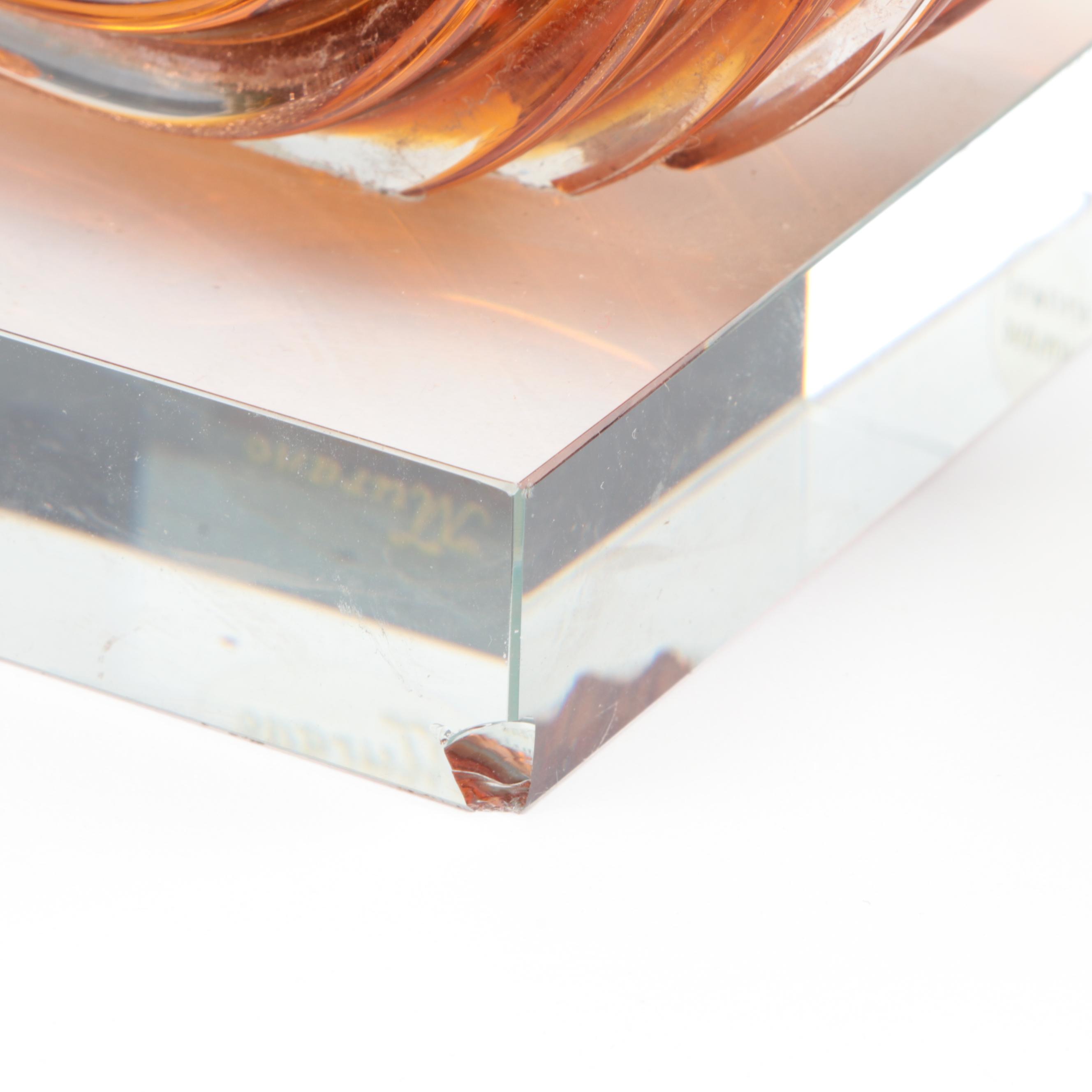 Murano Free Form Glass Sculpture | EBTH