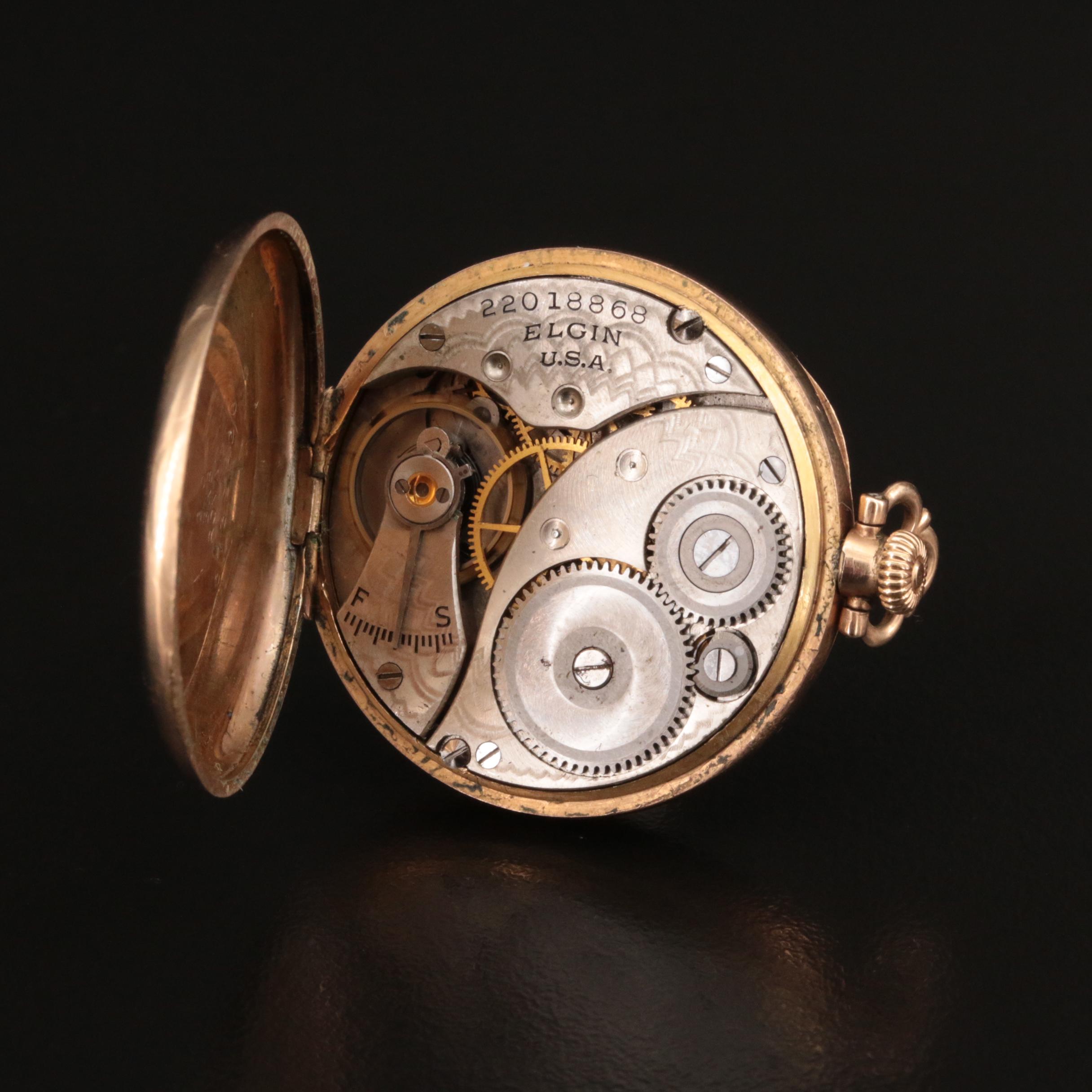 1920 Elgin Convertible Pocket Watch | EBTH
