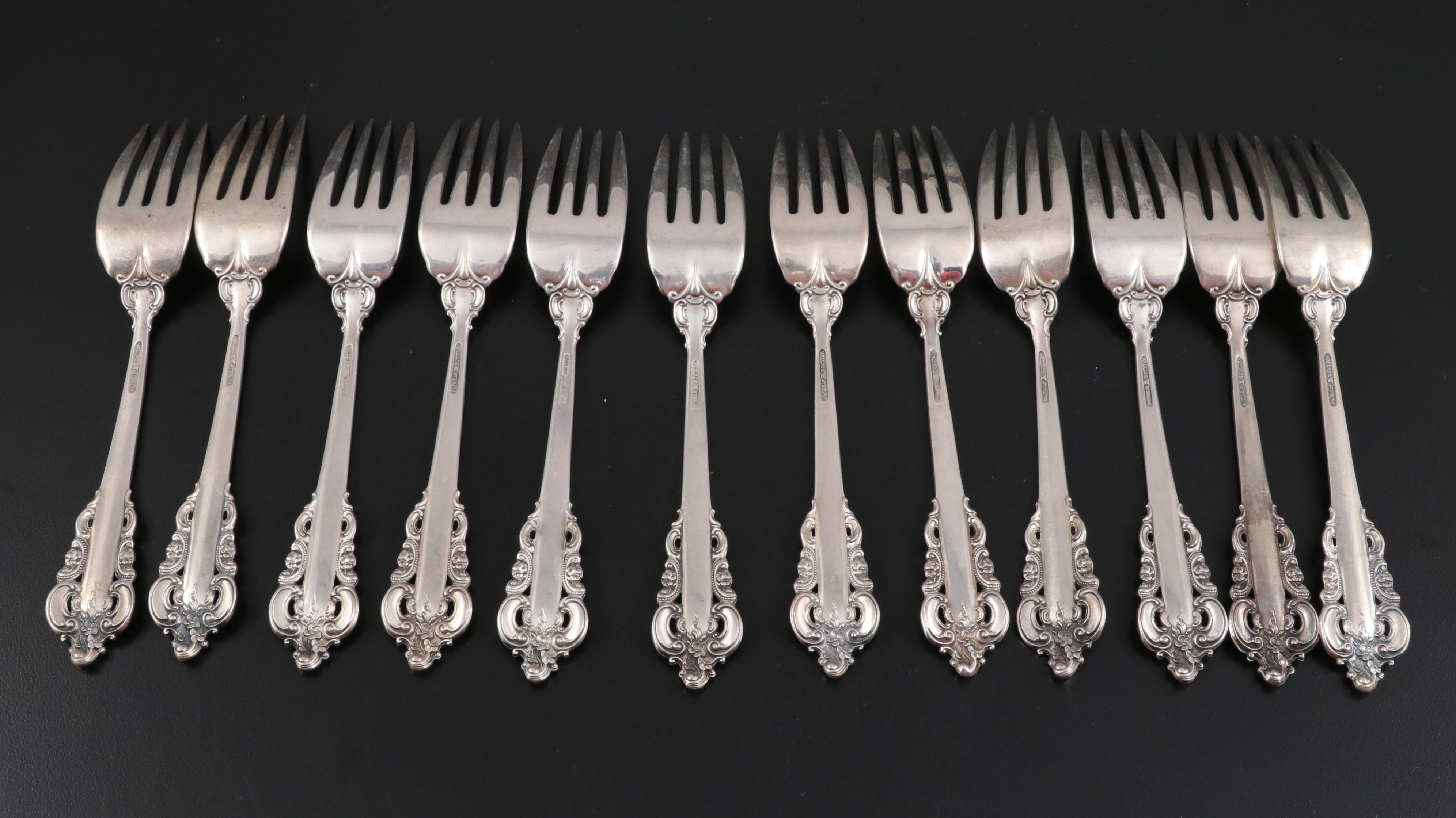 Wallace "Grande Baroque" Sterling Silver Flatware and Serving Utensils ...