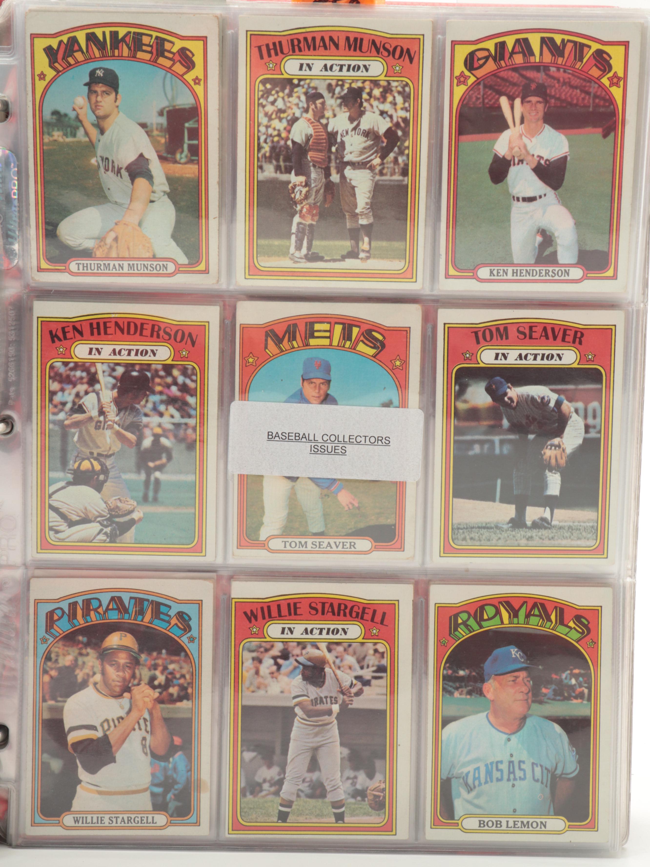 1972 Topps Baseball Cards Complete Set Including Carlton Fisk Rookie | EBTH