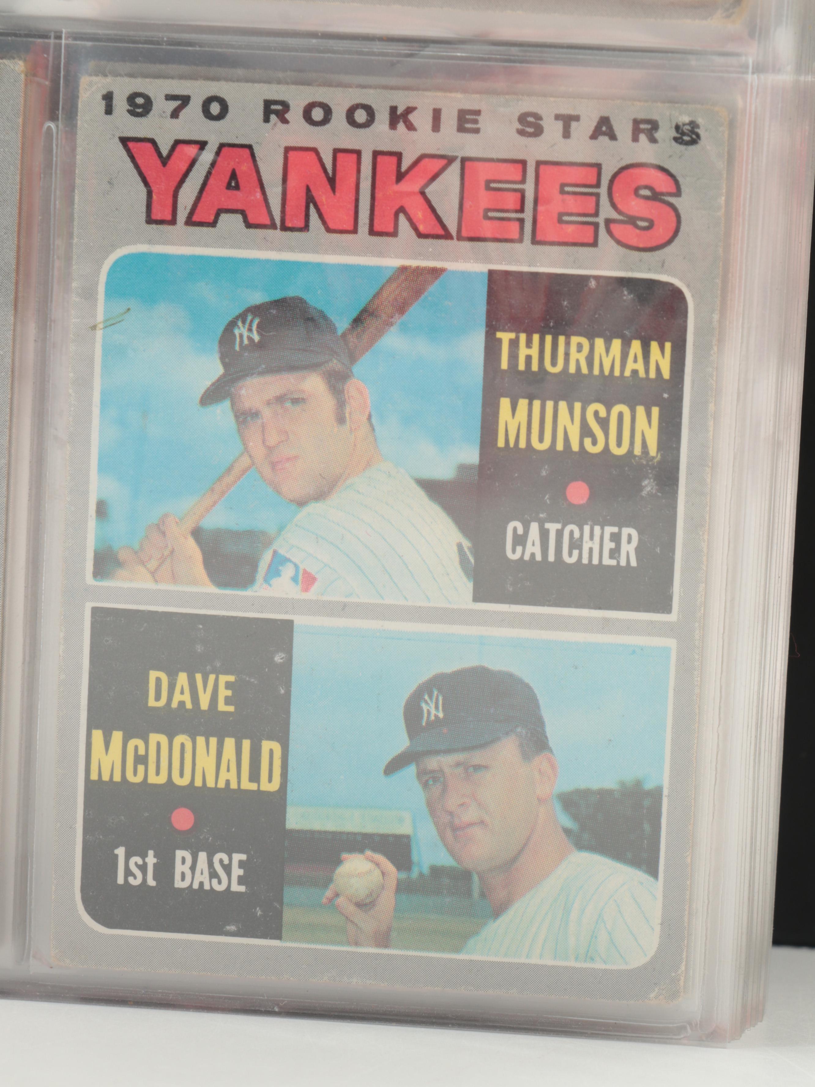 1970 Topps Baseball Cards Complete Set Including Thurman Munson Rookie ...
