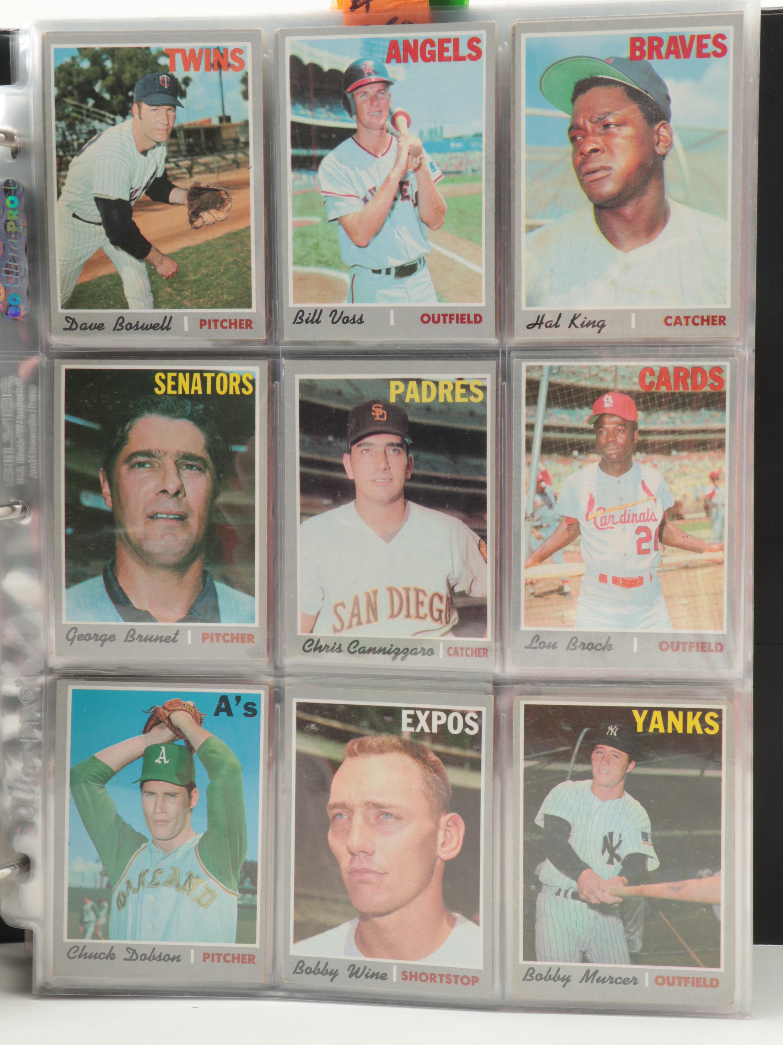 1970 Topps Baseball Cards Complete Set Including Thurman Munson Rookie ...
