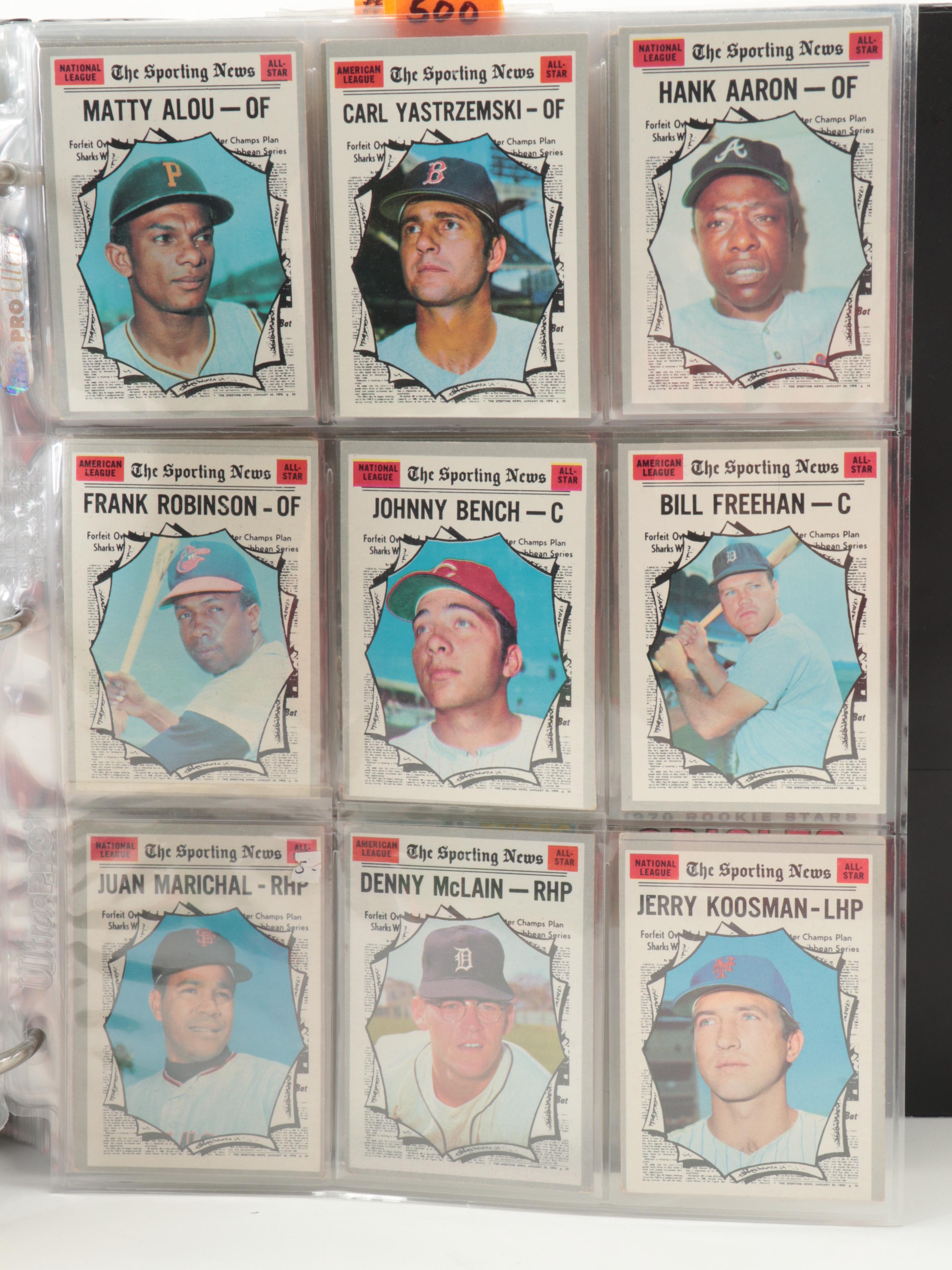 1970 Topps Baseball Cards Complete Set Including Thurman Munson Rookie ...