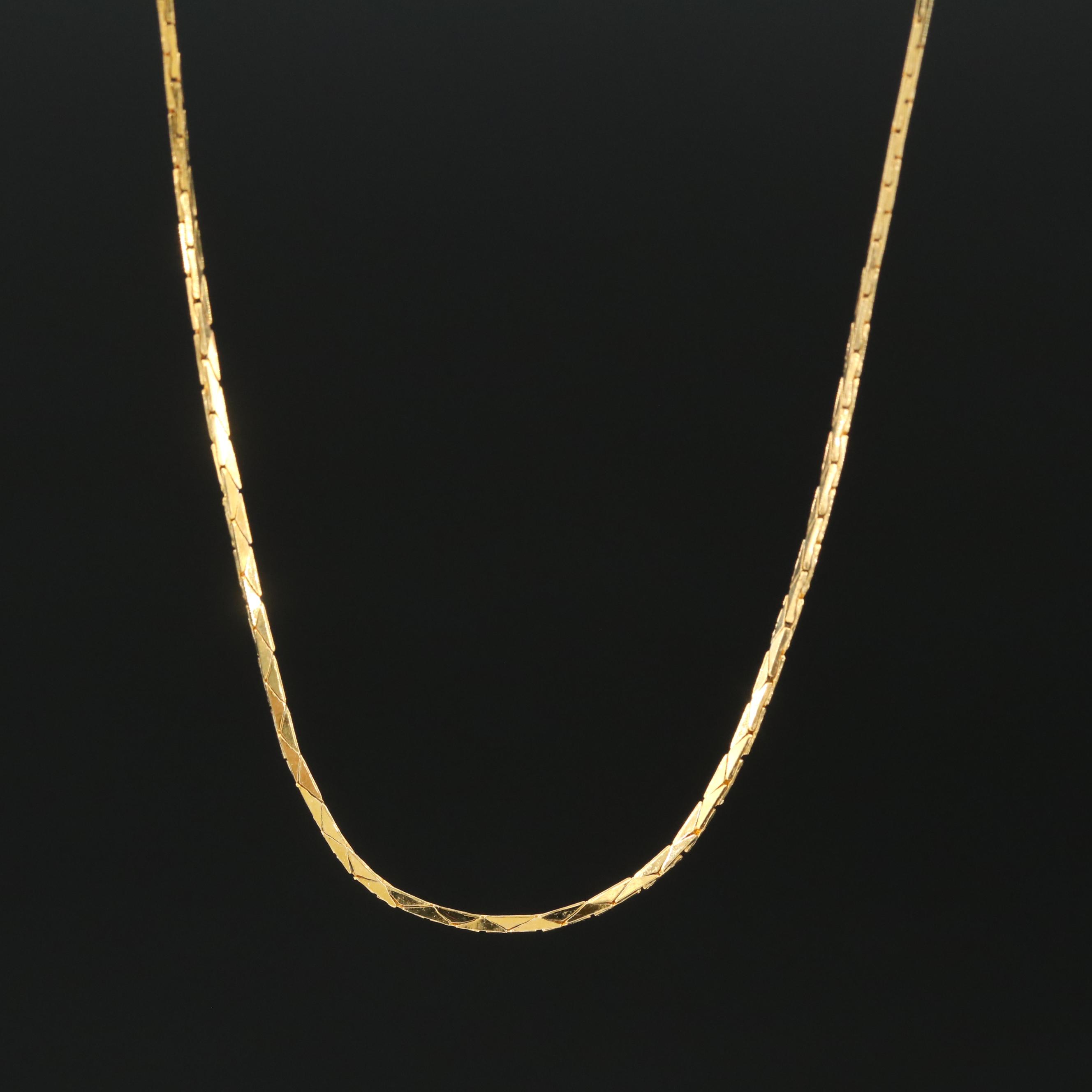 Cobra Chain Necklace | EBTH