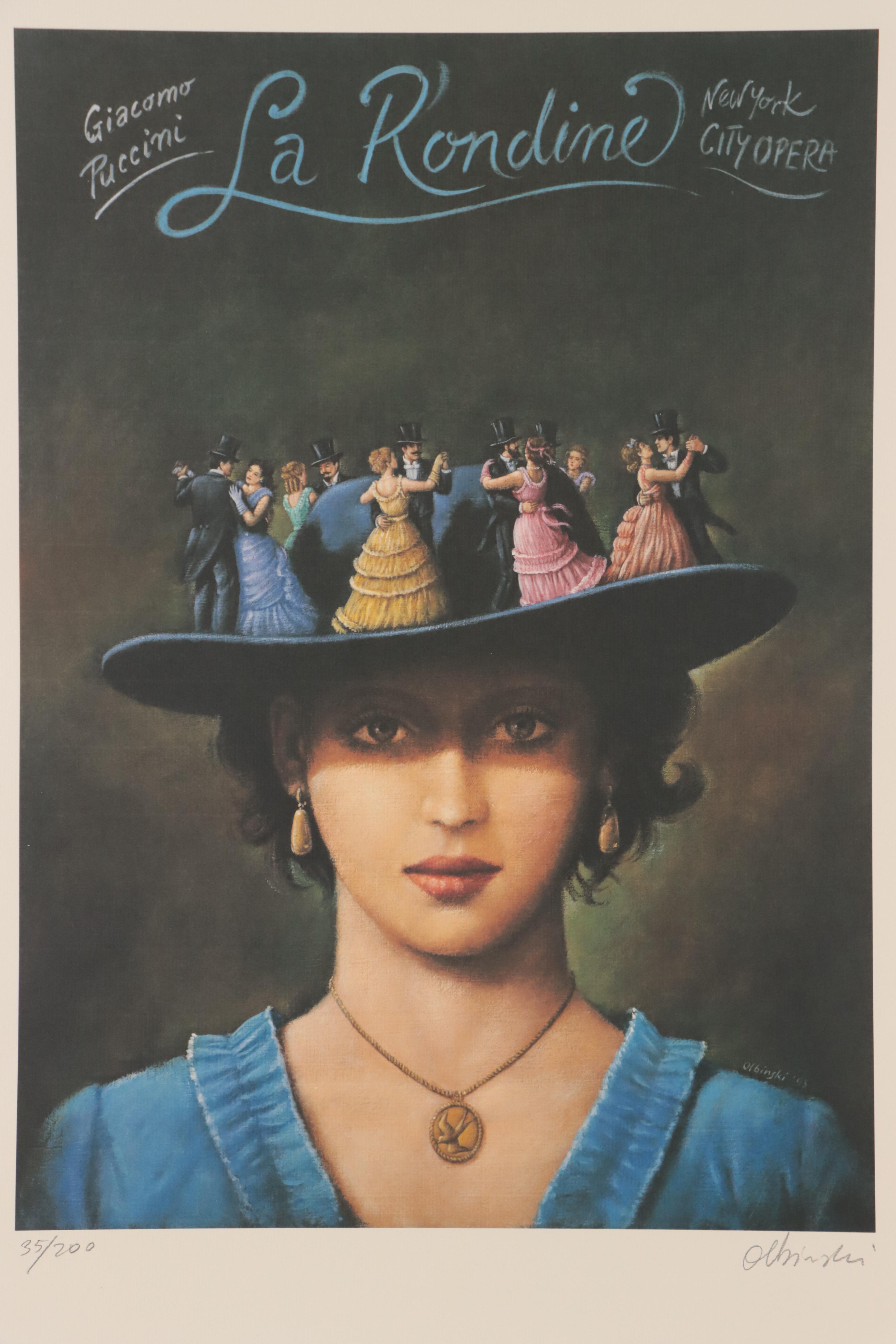 Rafal Olbinski Offset Lithograph Posters of World Famous Operas | EBTH