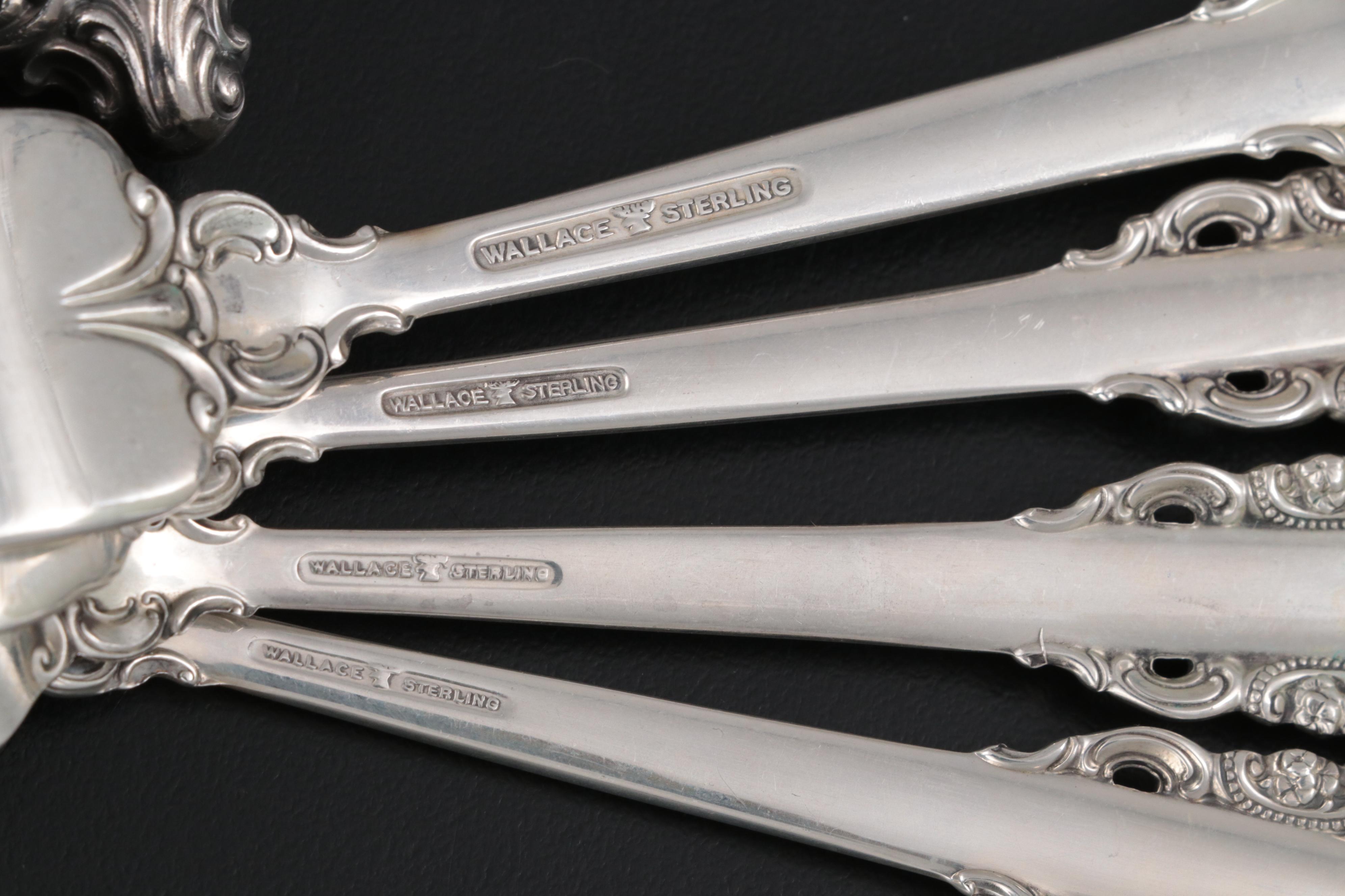 Wallace "Grande Baroque" Sterling Silver Flatware and Serving Utensils ...