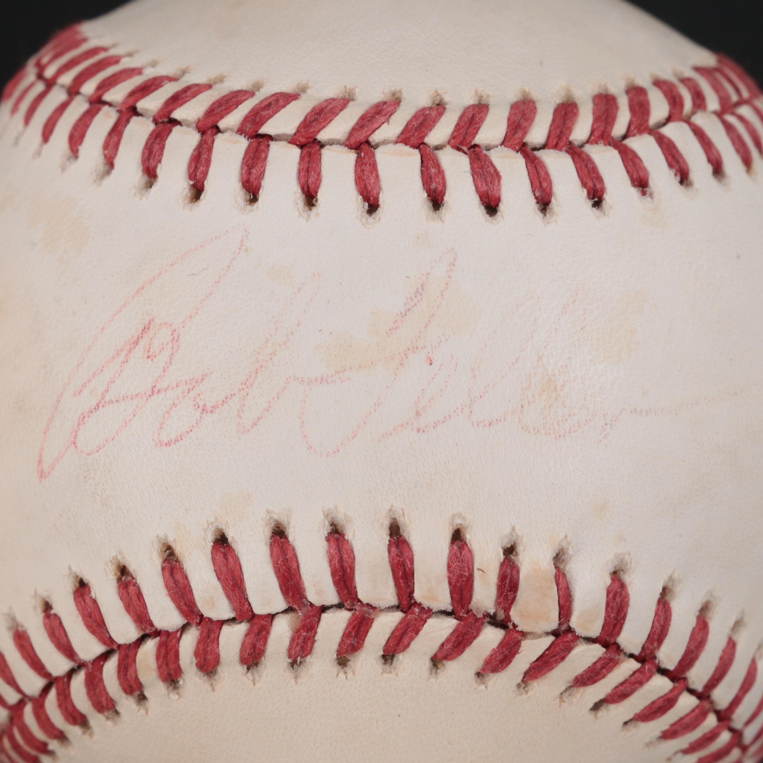 Bob Gibson, Warren Spahn, Bob Feller and Gaylord Perry Signed Rawlings ...