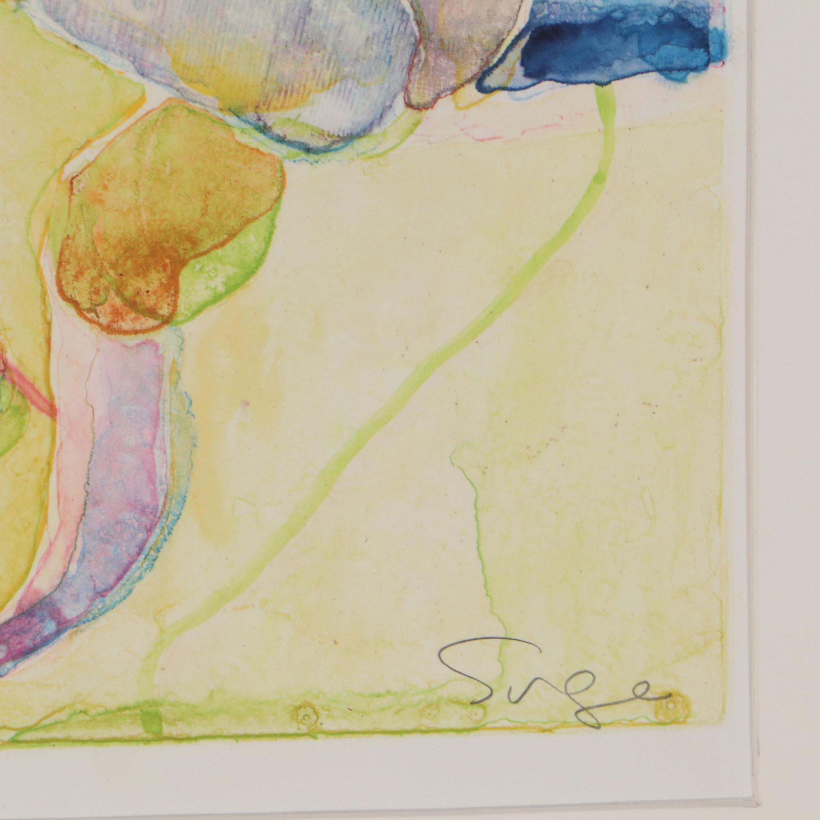 Walter Sorge Hand-Colored Etching of Dancers, Late 20th Century | EBTH