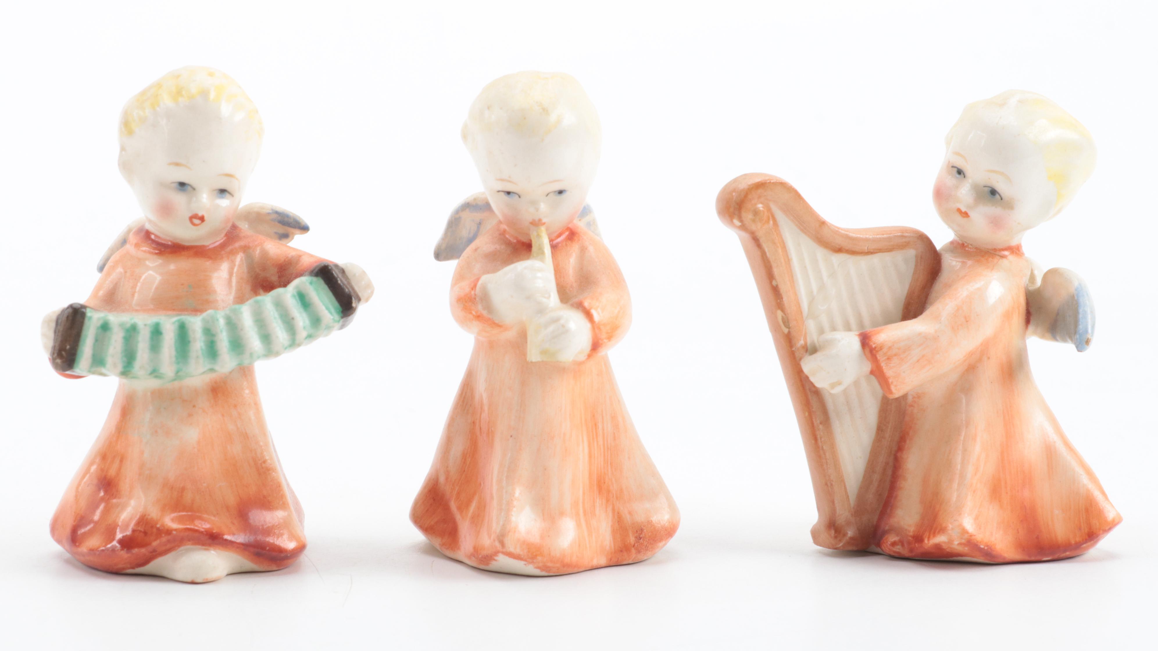 Goebel Hummel Ceramic Angel Figurines, circa 1950 | EBTH