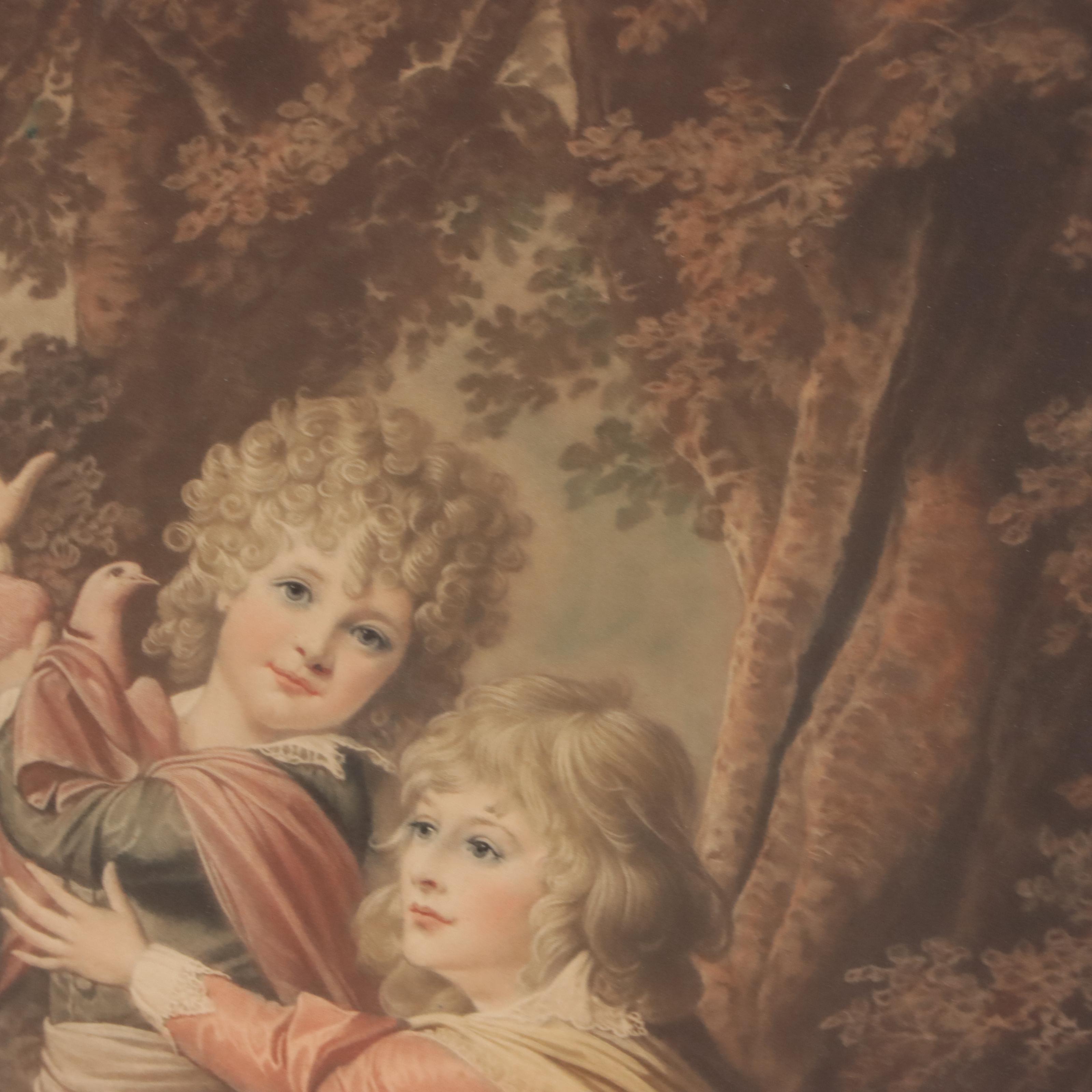 Henry Macbeth-Raeburn Mezzotint "The Synnot Children," Circa 1919 | EBTH