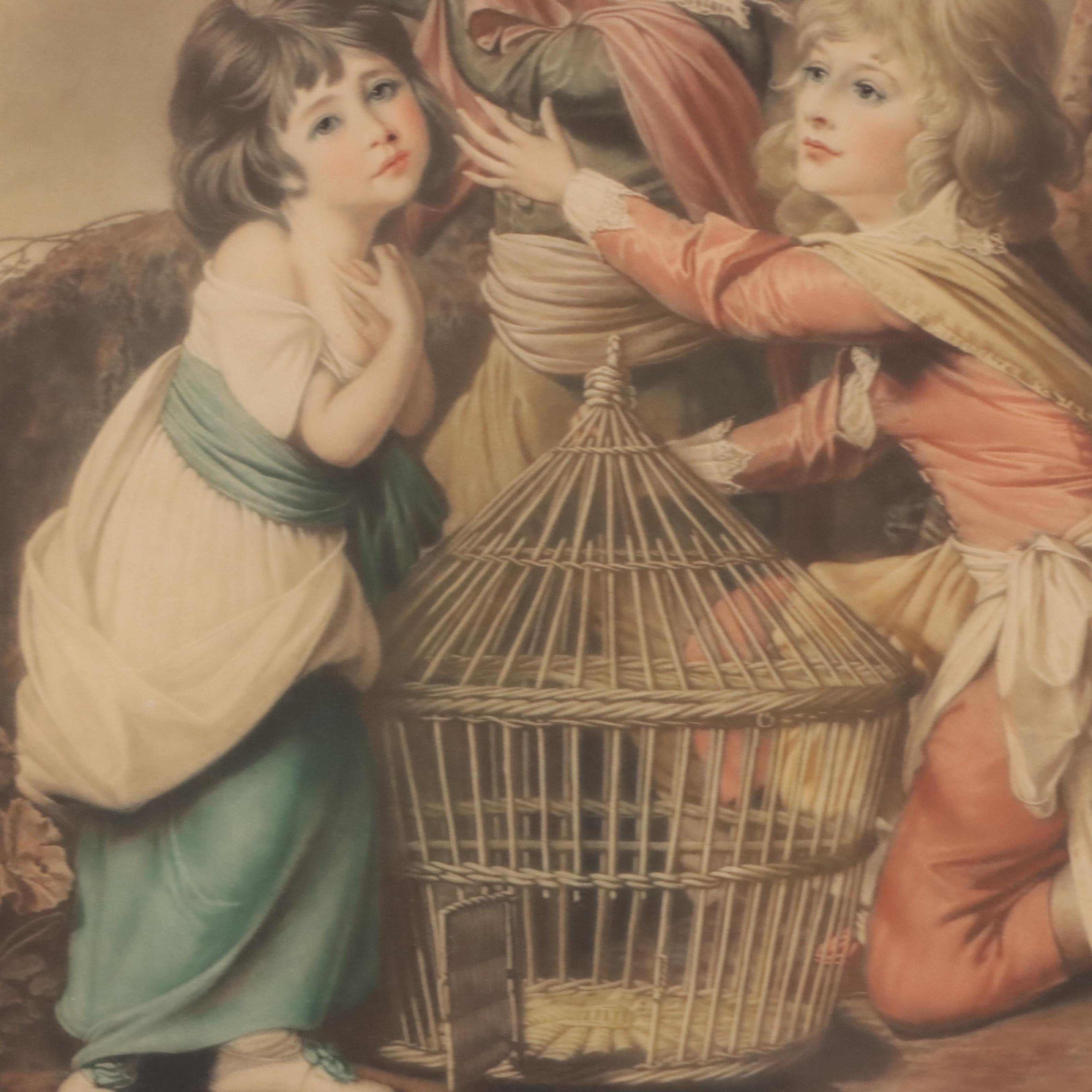 Henry Macbeth-Raeburn Mezzotint "The Synnot Children," Circa 1919 | EBTH