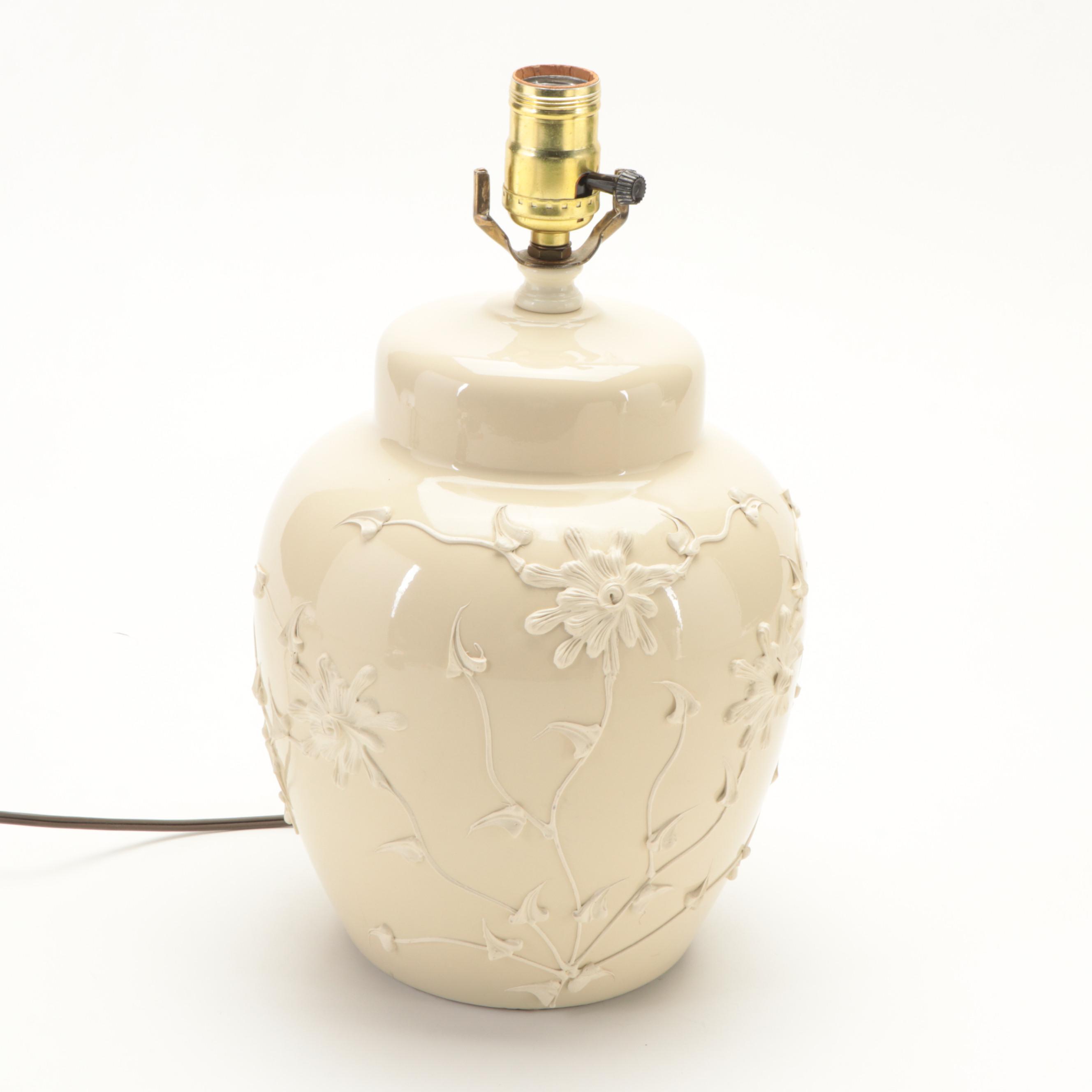 Textured Pattern Ceramic Table Lamp | EBTH