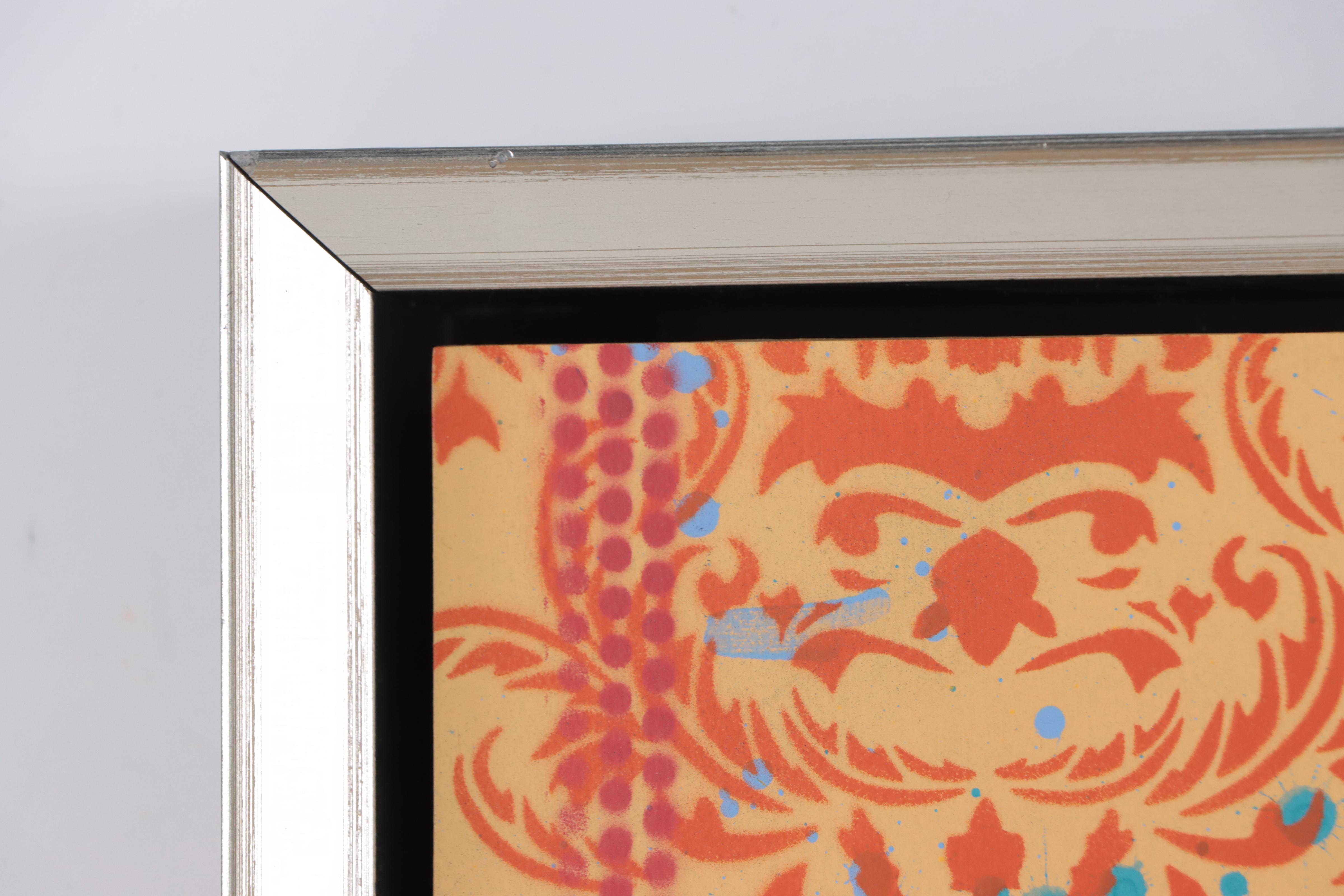 Dotmaster Mixed Media Painting "Blue Rose," 2021 | EBTH