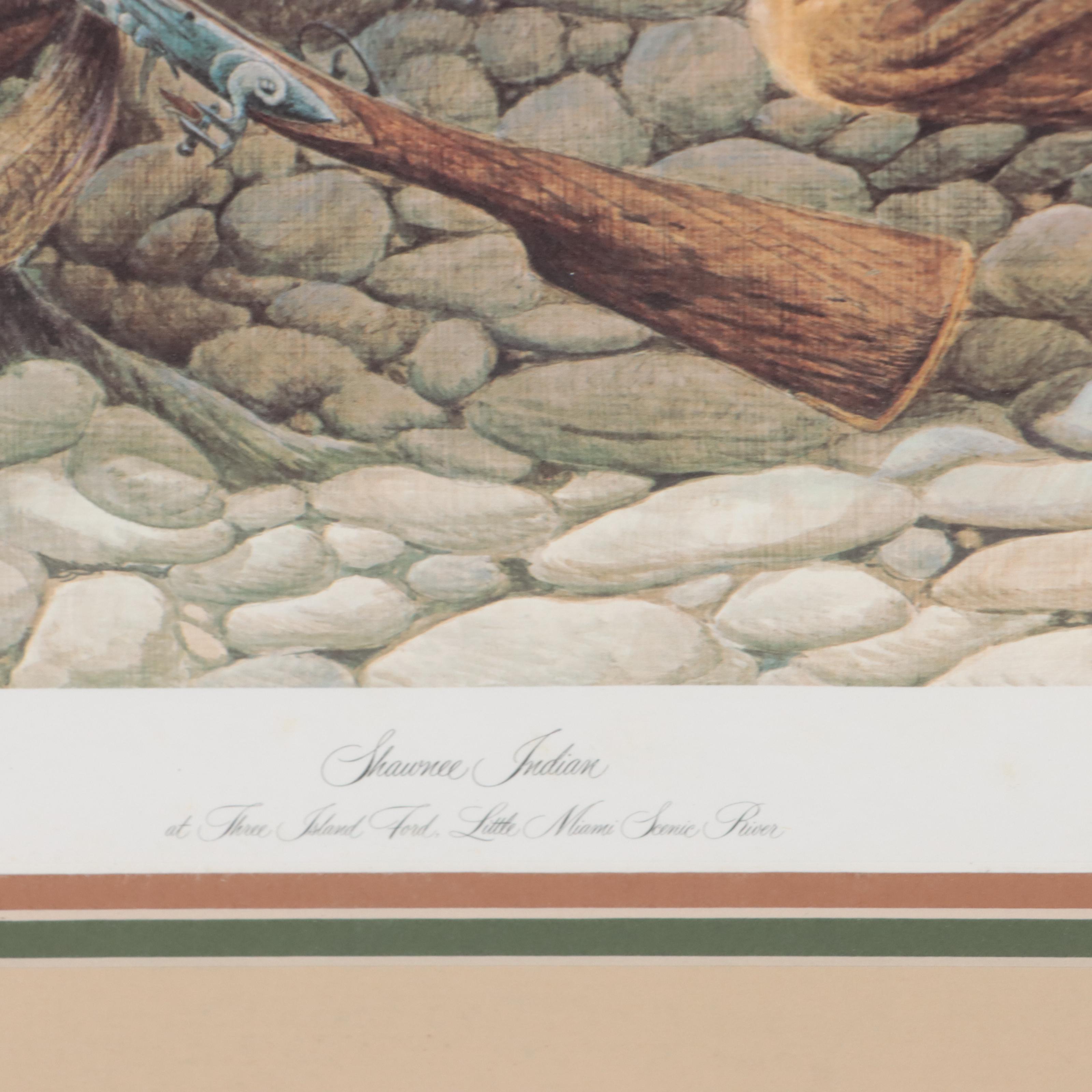 John Ruthven Offset Lithograph "Shawnee Indian" | EBTH