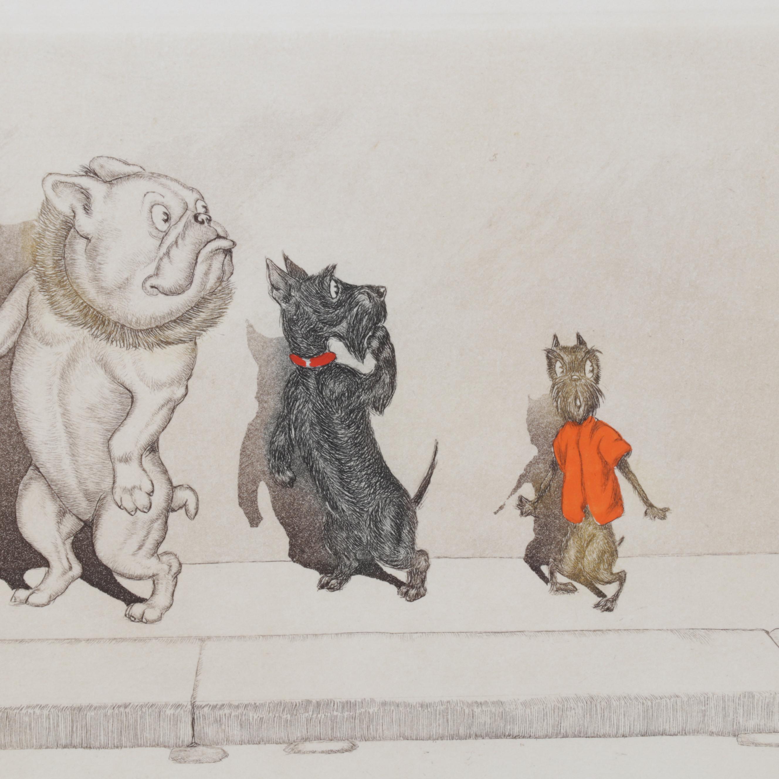 Boris Klein Hand-Colored Etching "L'Étourdie," Circa 1960 | EBTH