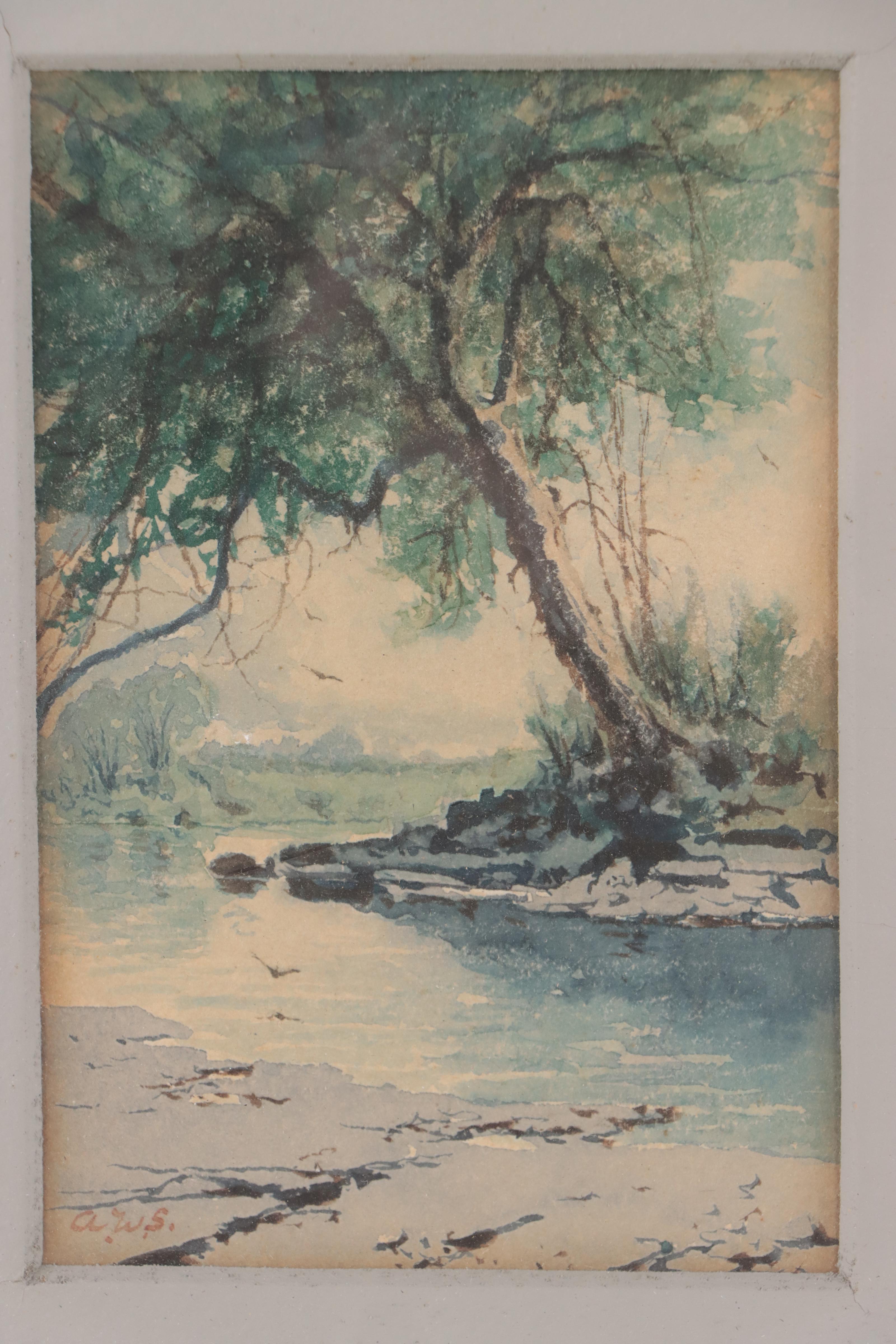 American Watercolor Society Waterscape Watercolor Painting | EBTH