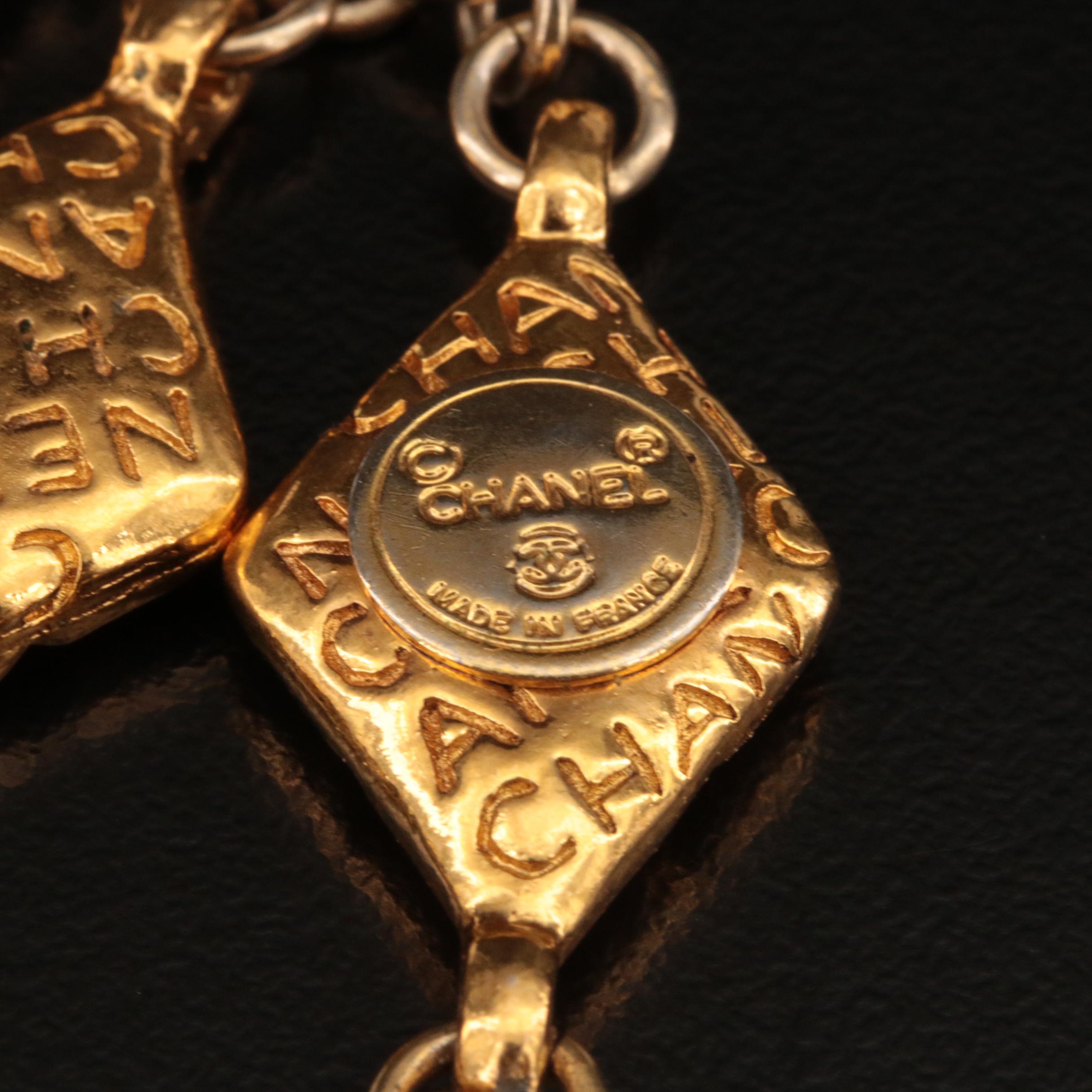 Chanel Quilted Logo Multi-Strand Bracelet | EBTH