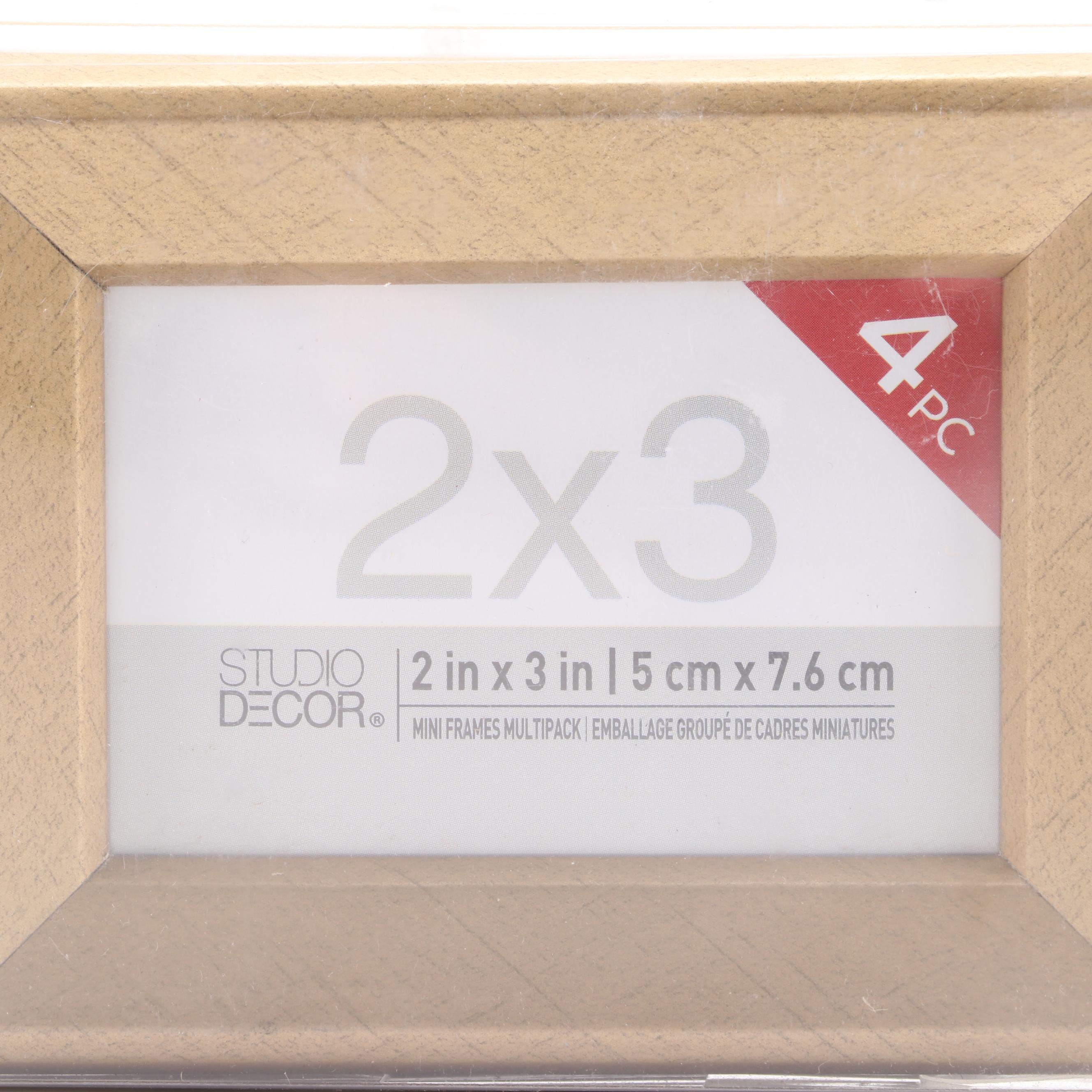 Four 4-piece Studio Decor 2x3 Picture Frame Packs | EBTH