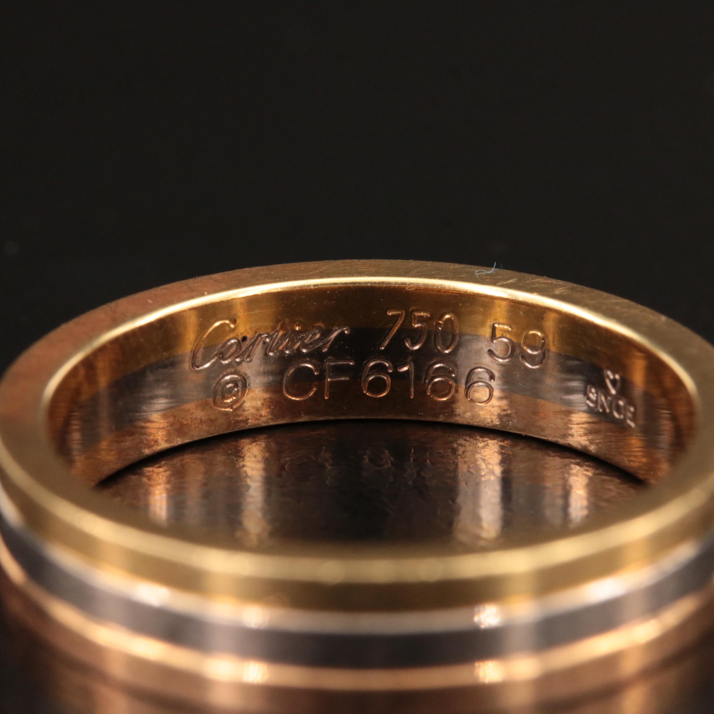 Cartier "Vendôme" 18K Wedding Band Set | EBTH