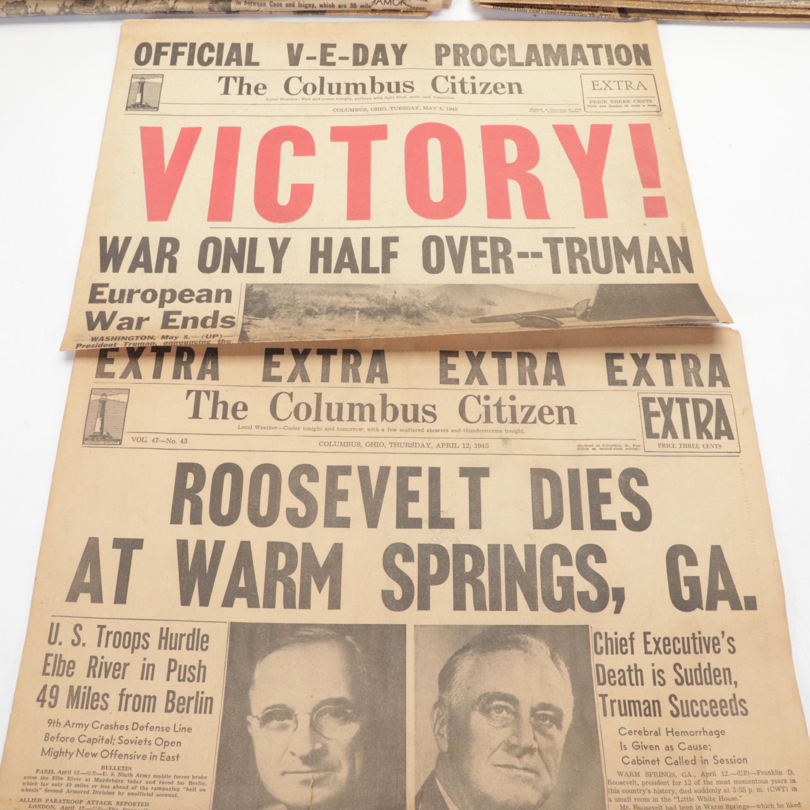 Political and Historical Memorabilia Including Magazines, Buttons, and ...