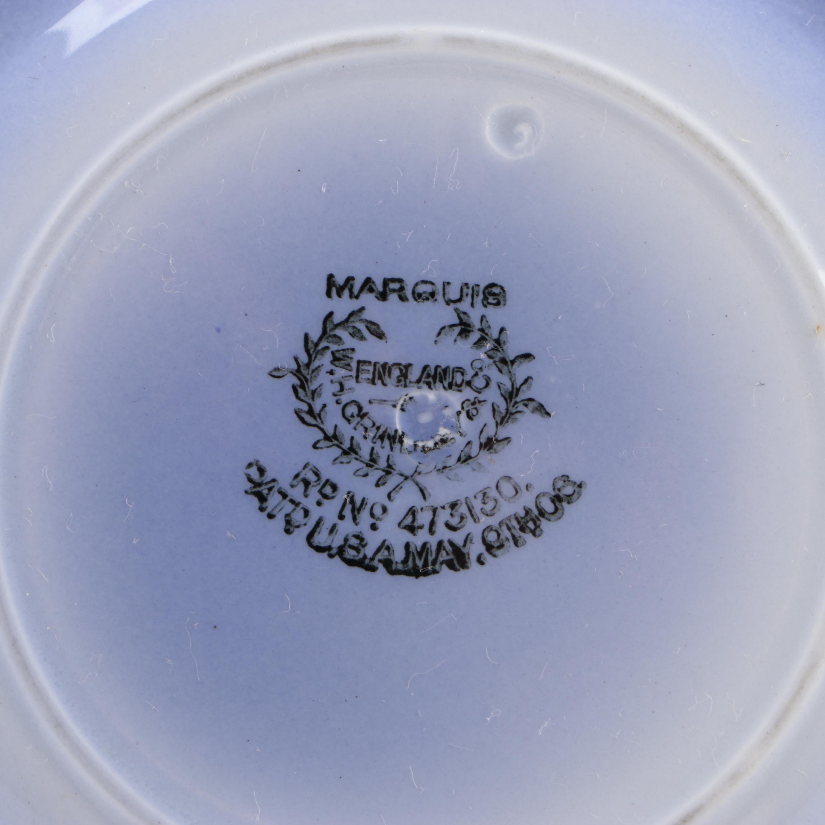 Samuel Ford & Co "Milan" with English and Other Flow Blue Ironstone ...