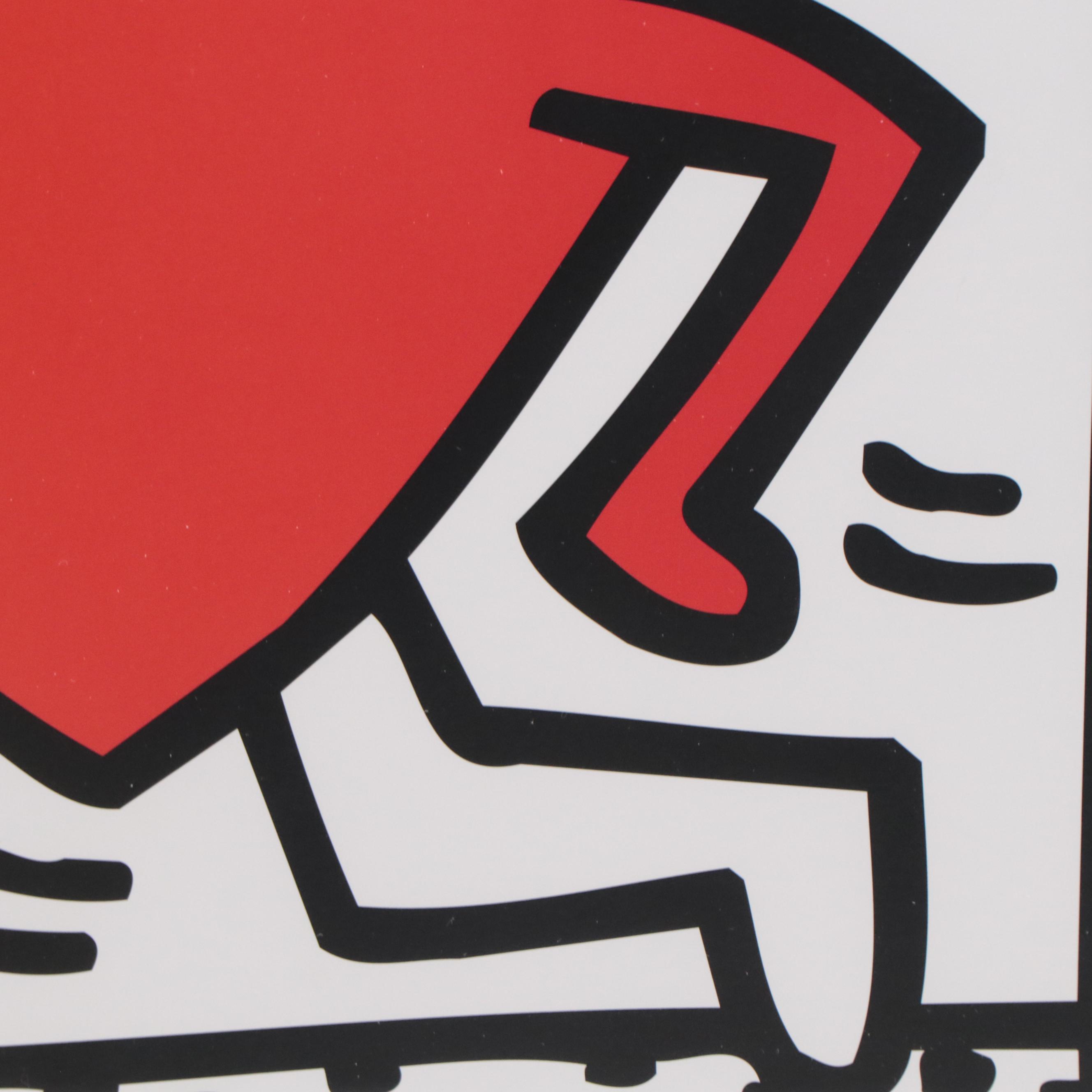 Offset Print After Keith Haring "Running Heart" | EBTH