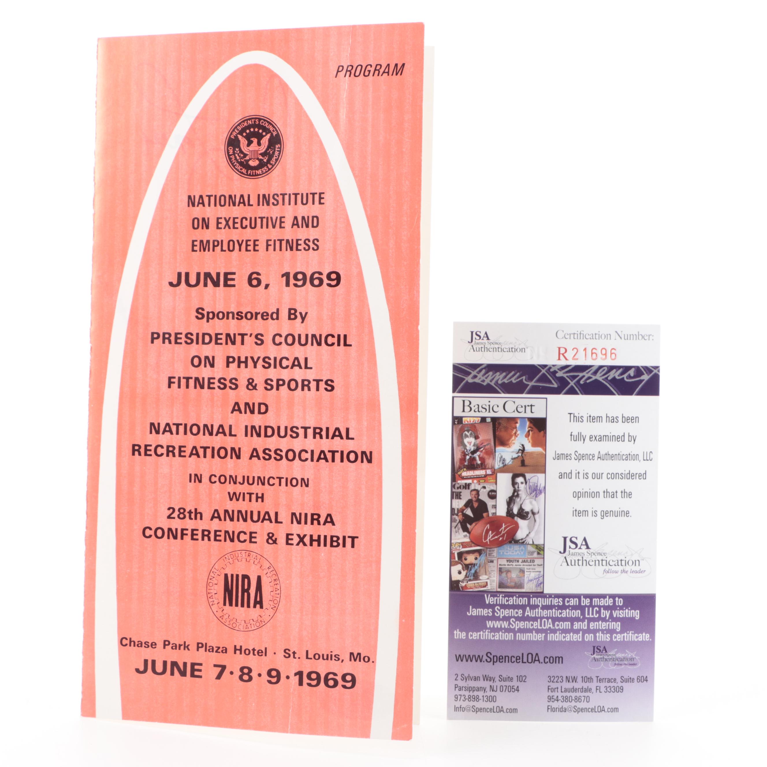 Astronaut James Lovell and MLB's Stan Musial Signed 1969 NIRA ...