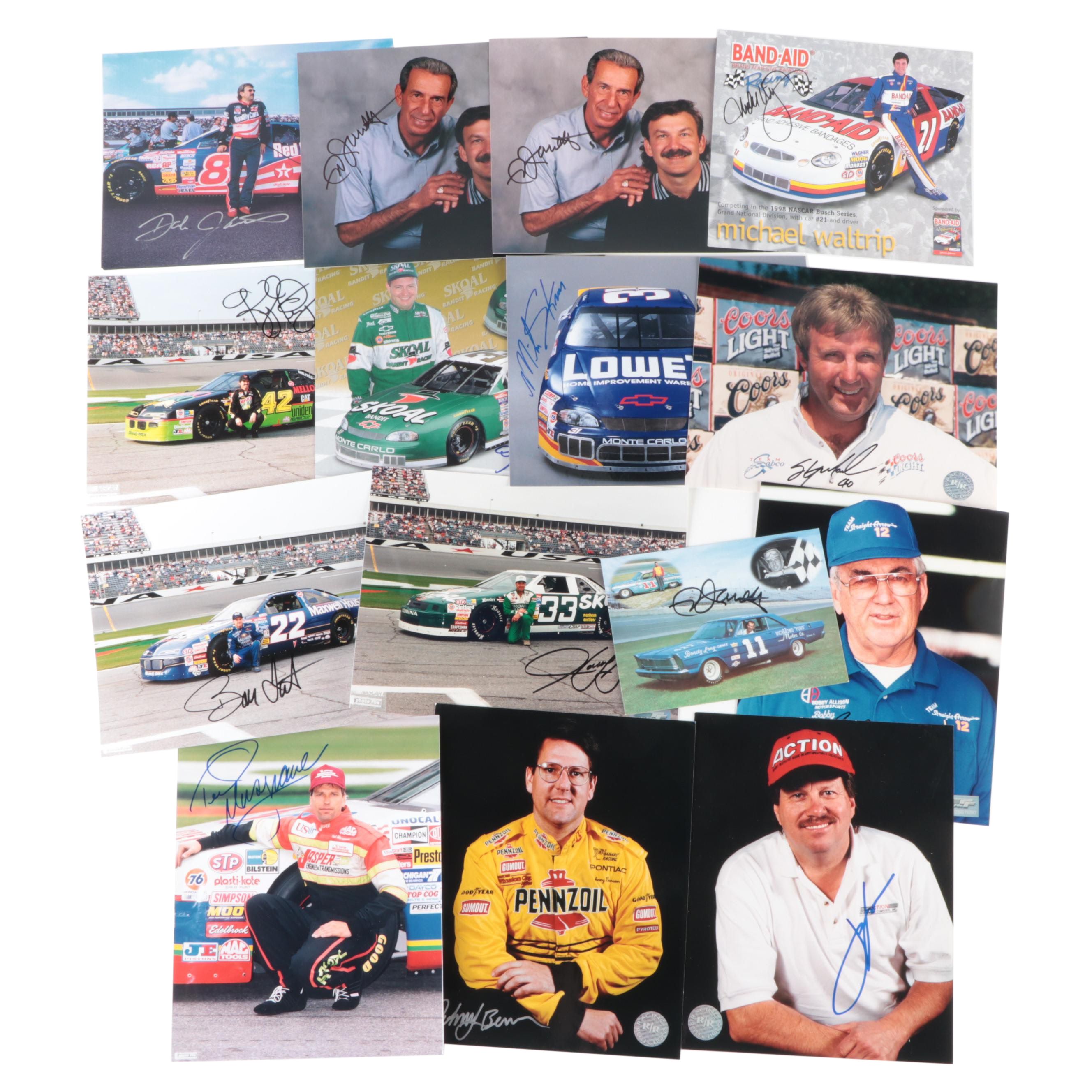 NASCAR Drivers Signed Promo Prints Including Jarett, Waltrip and More ...