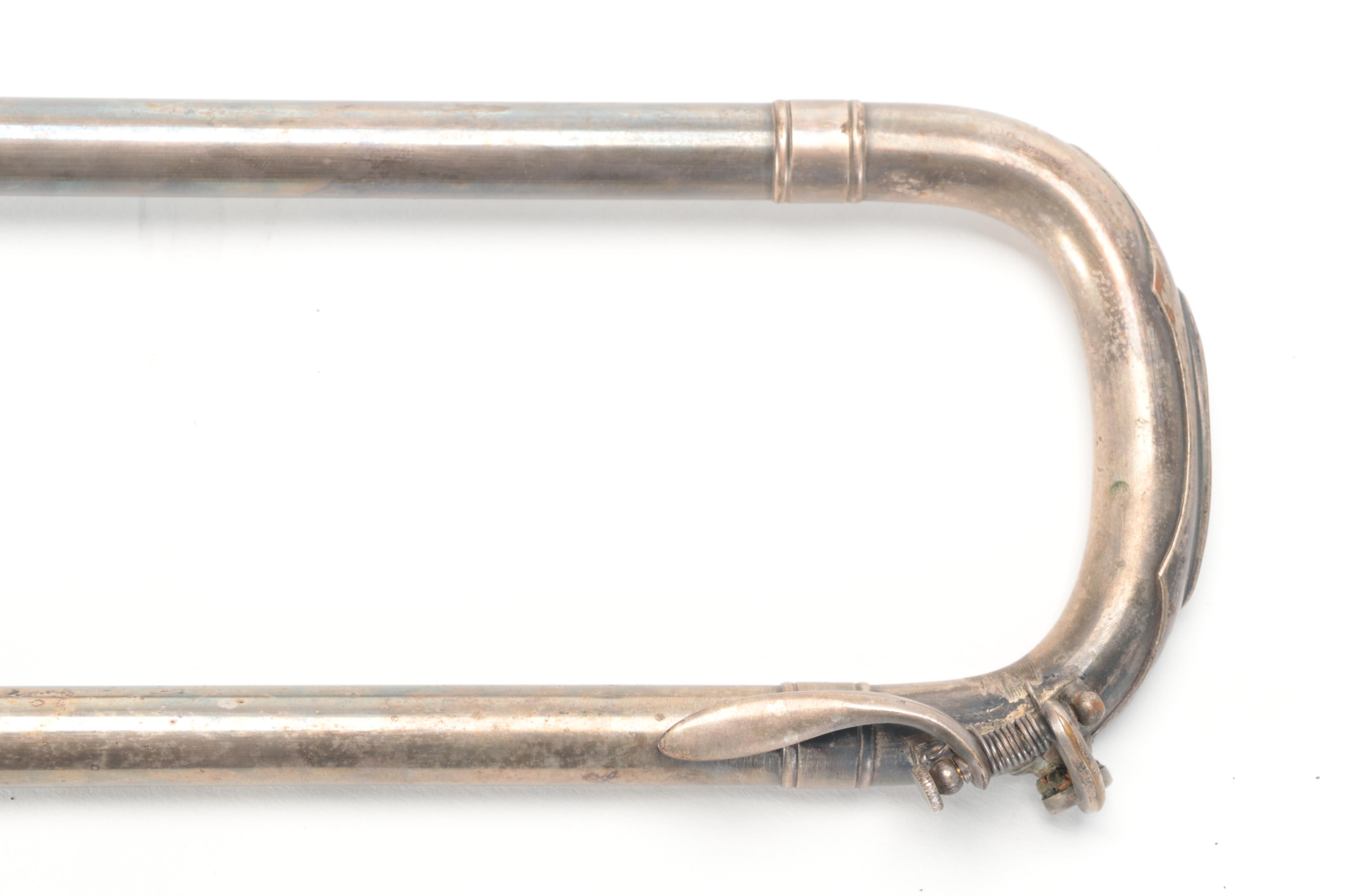 Couesnon & Cie French Silver Plate Trombone, Early 20th Century | EBTH