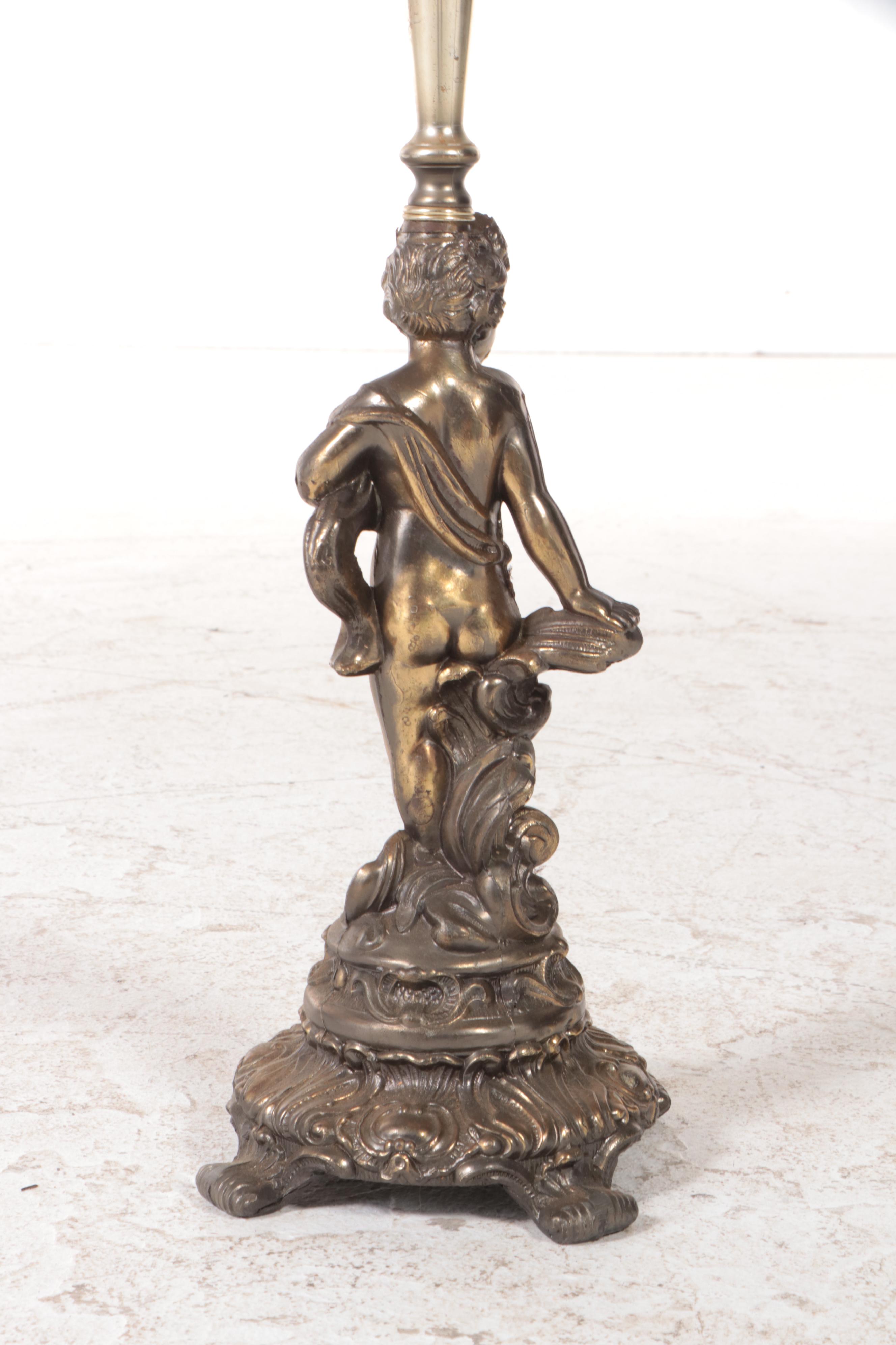 Baroque Style Cast and Gilt Metal Ash Stand, Mid to Late 20th Century ...