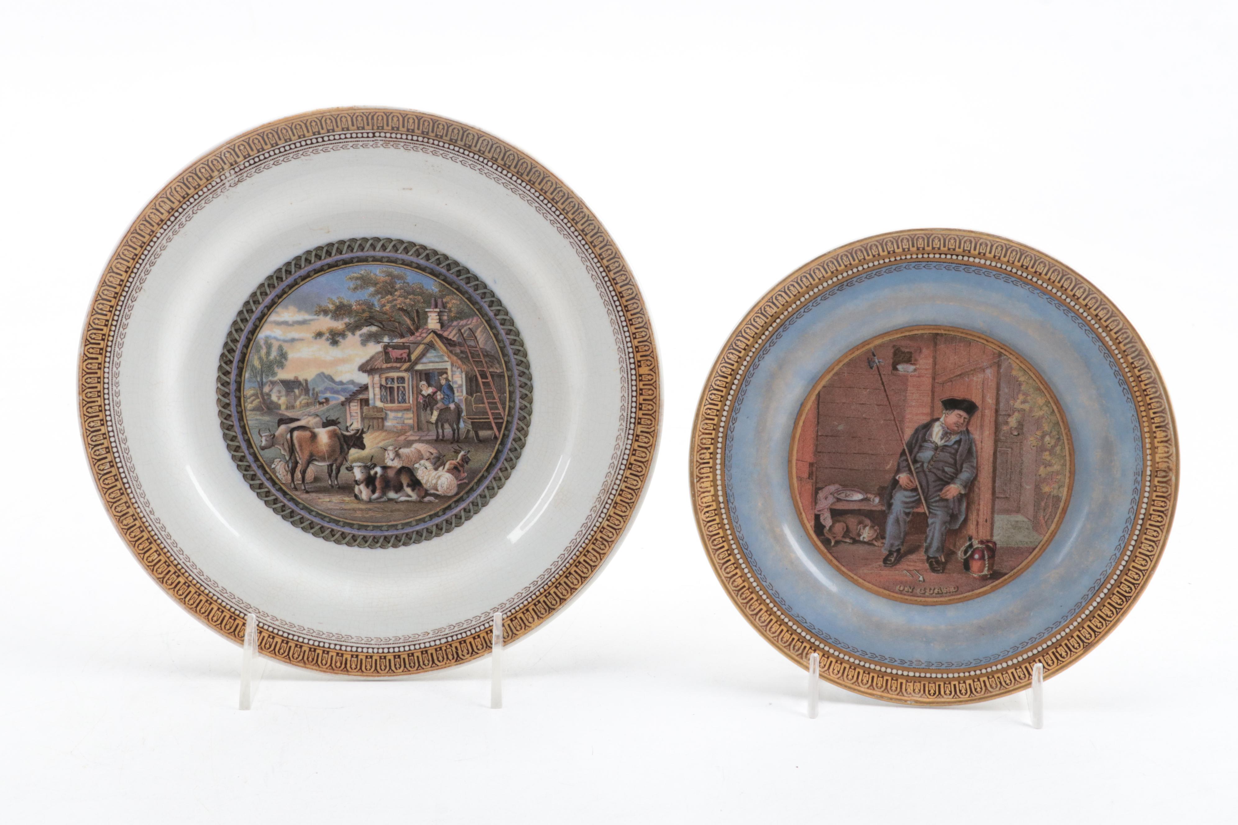 Prattware Earthenware Plates and Pots | EBTH