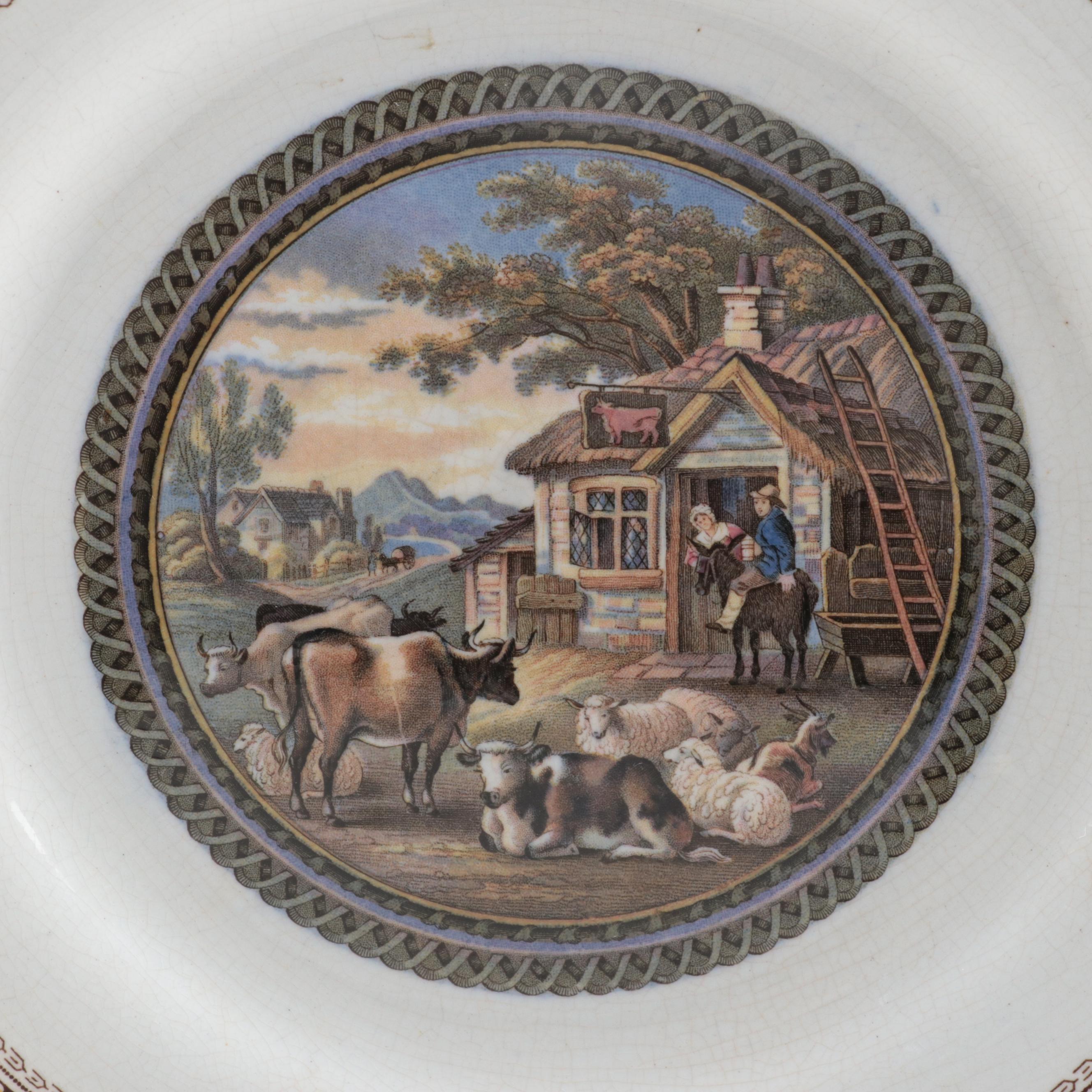 Prattware Earthenware Plates and Pots | EBTH