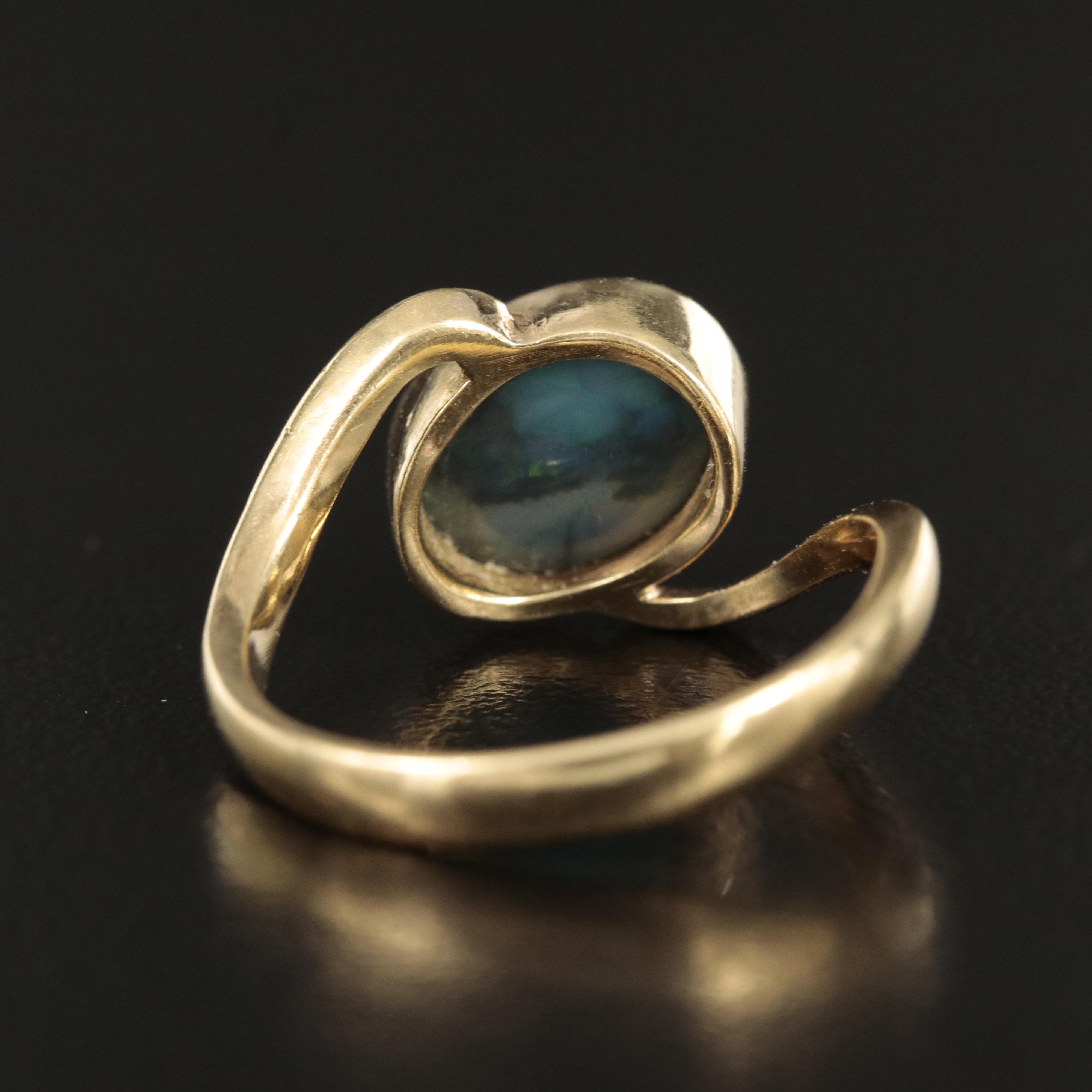 18K Opal Bypass Ring | EBTH