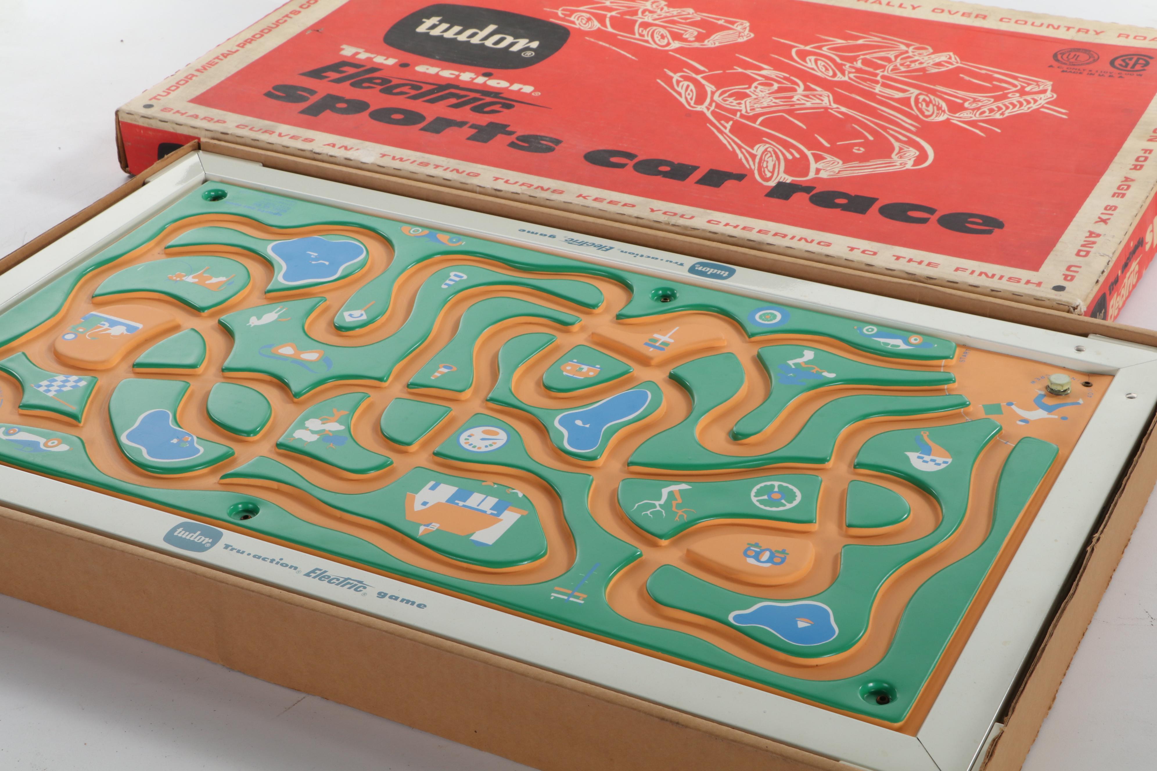 Tudor Tru Action Electric Board Games with Mattel Magnetel Billiards ...