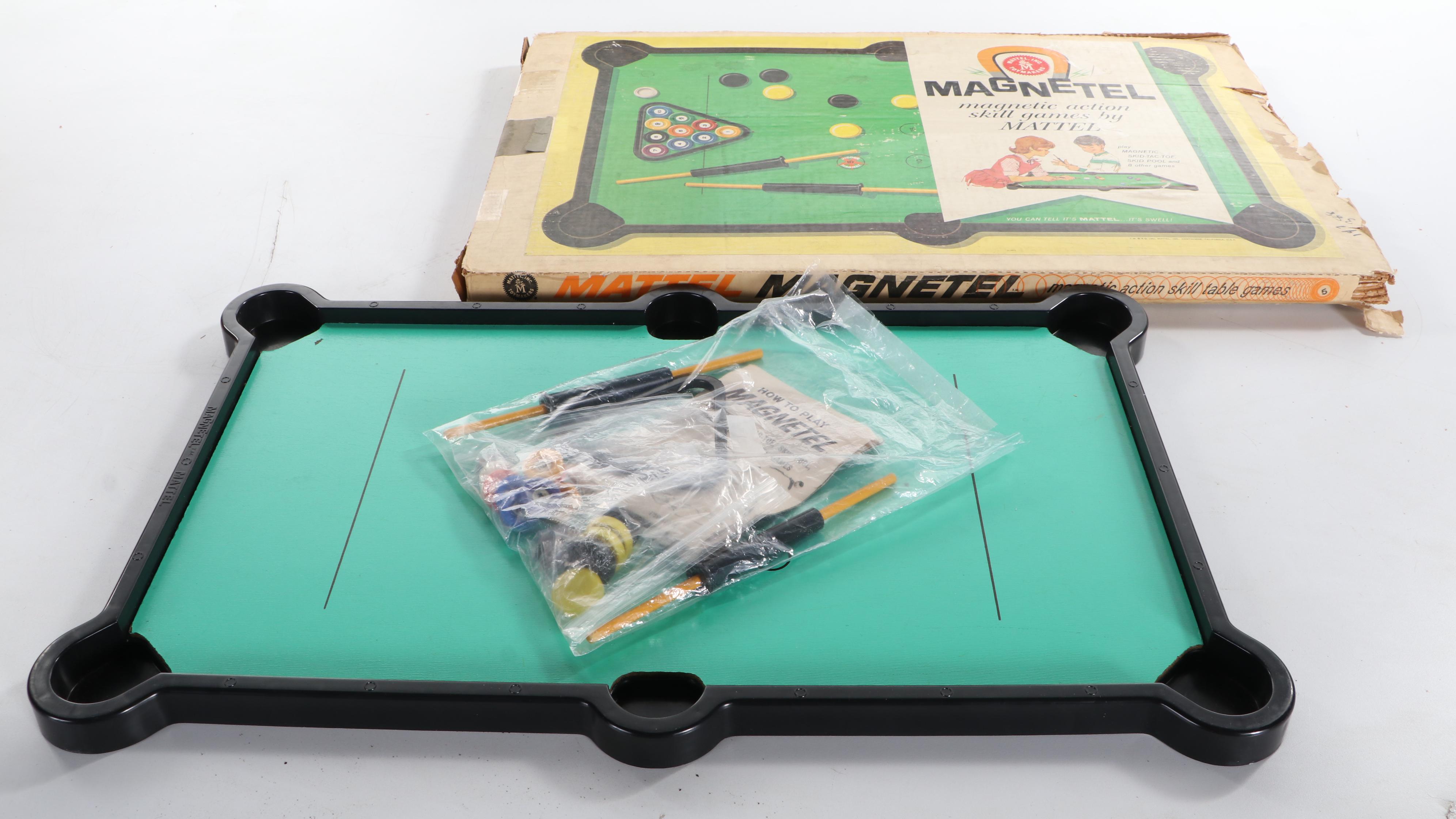 Tudor Tru Action Electric Board Games with Mattel Magnetel Billiards ...