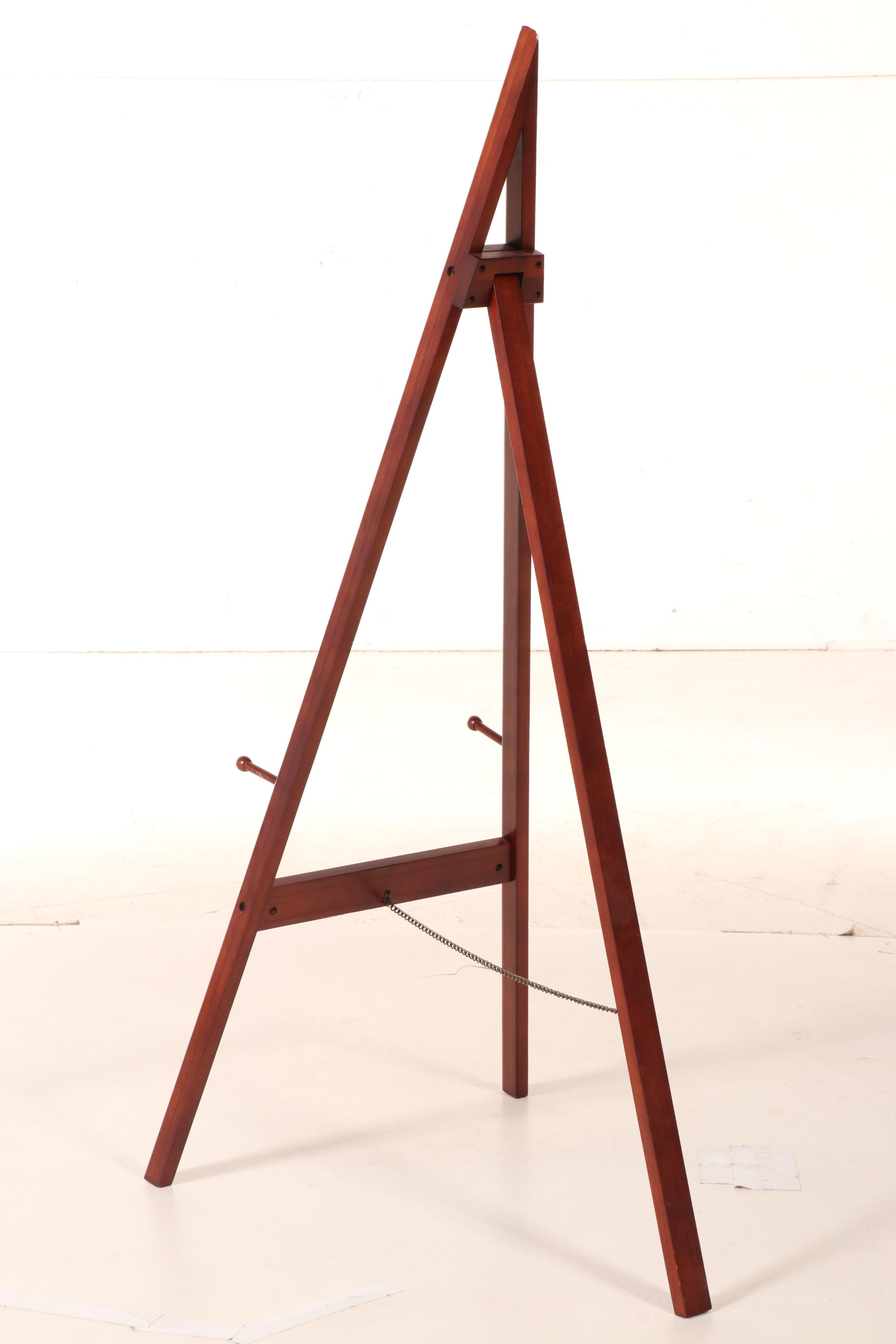 Contemporary Cherry-Stained Adjustable Display Easel | EBTH
