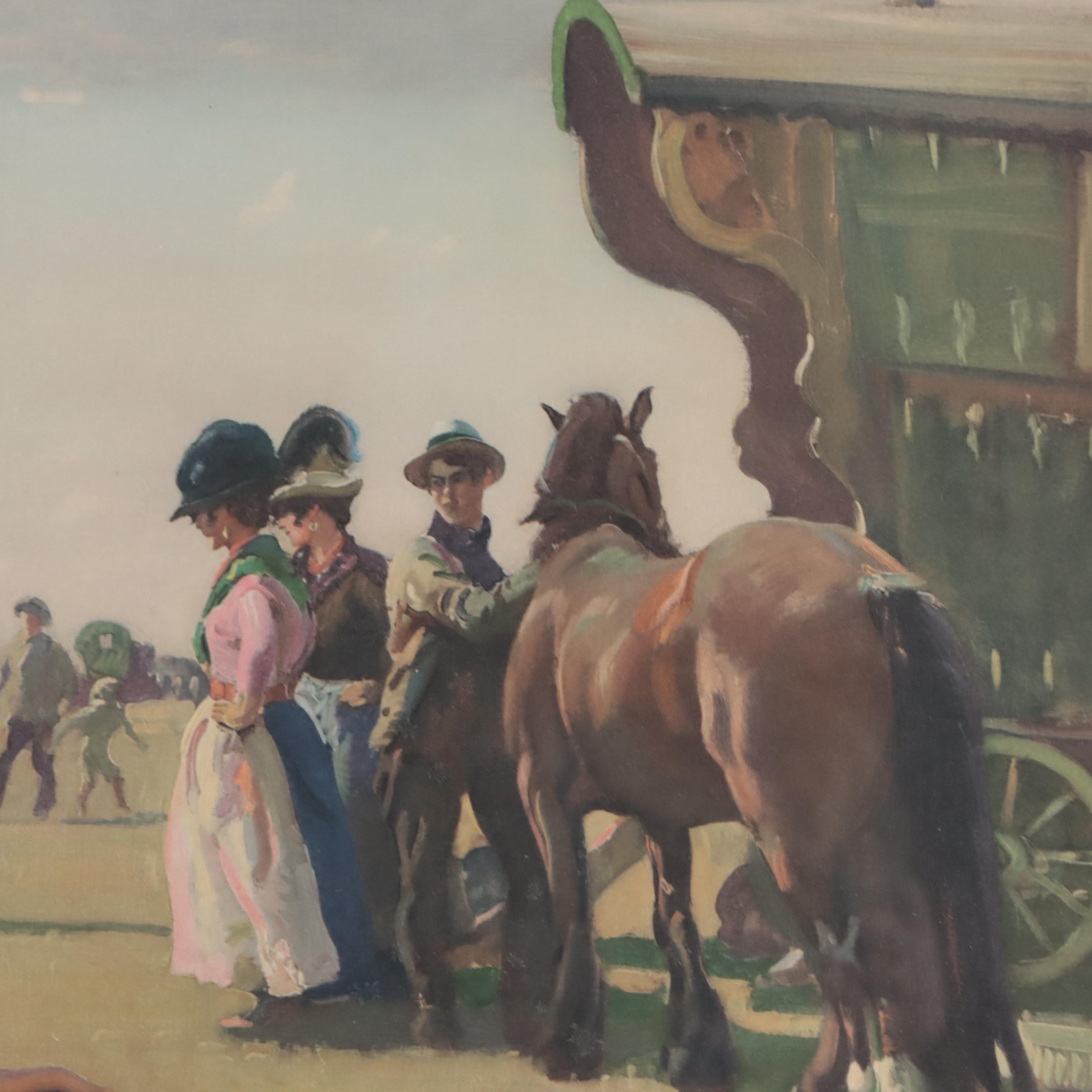 Sir Alfred James Munnings Collotype "Gypsy Life" | EBTH