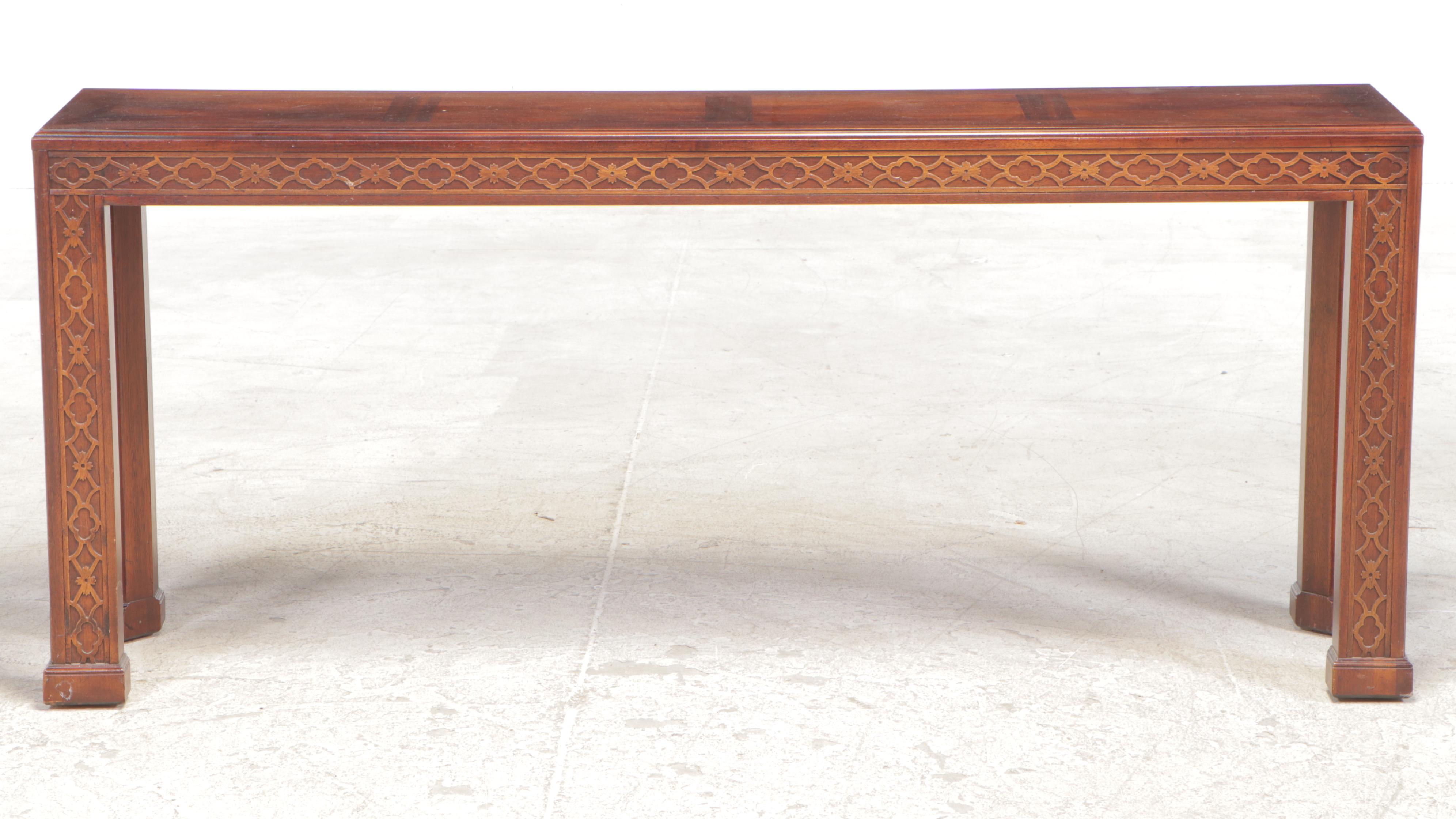 Henredon George III Style Mahogany Console Table, Late 20th Century | EBTH