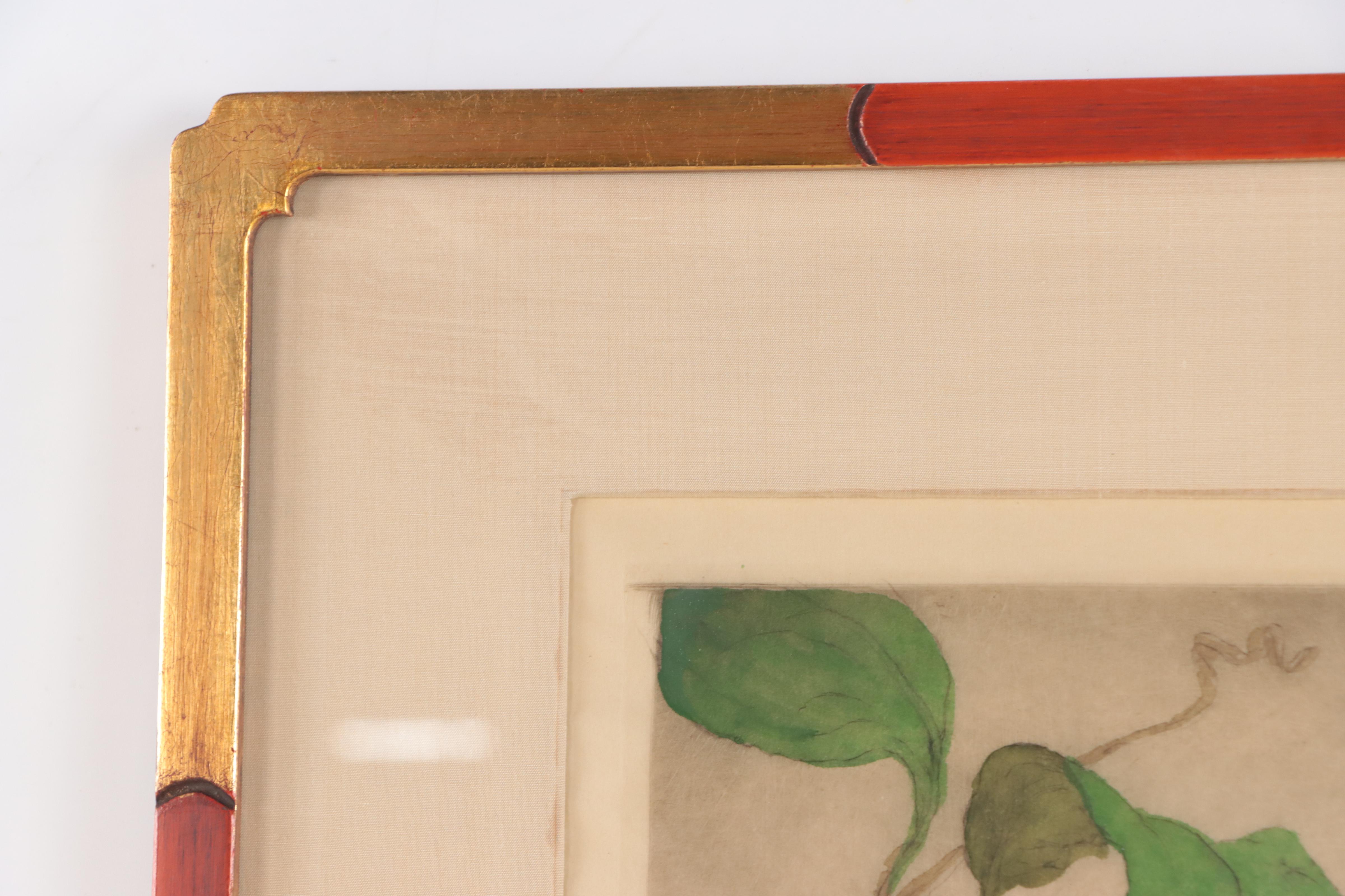 Elyse Lord Hand-Colored Etching with Drypoint of Bird | EBTH