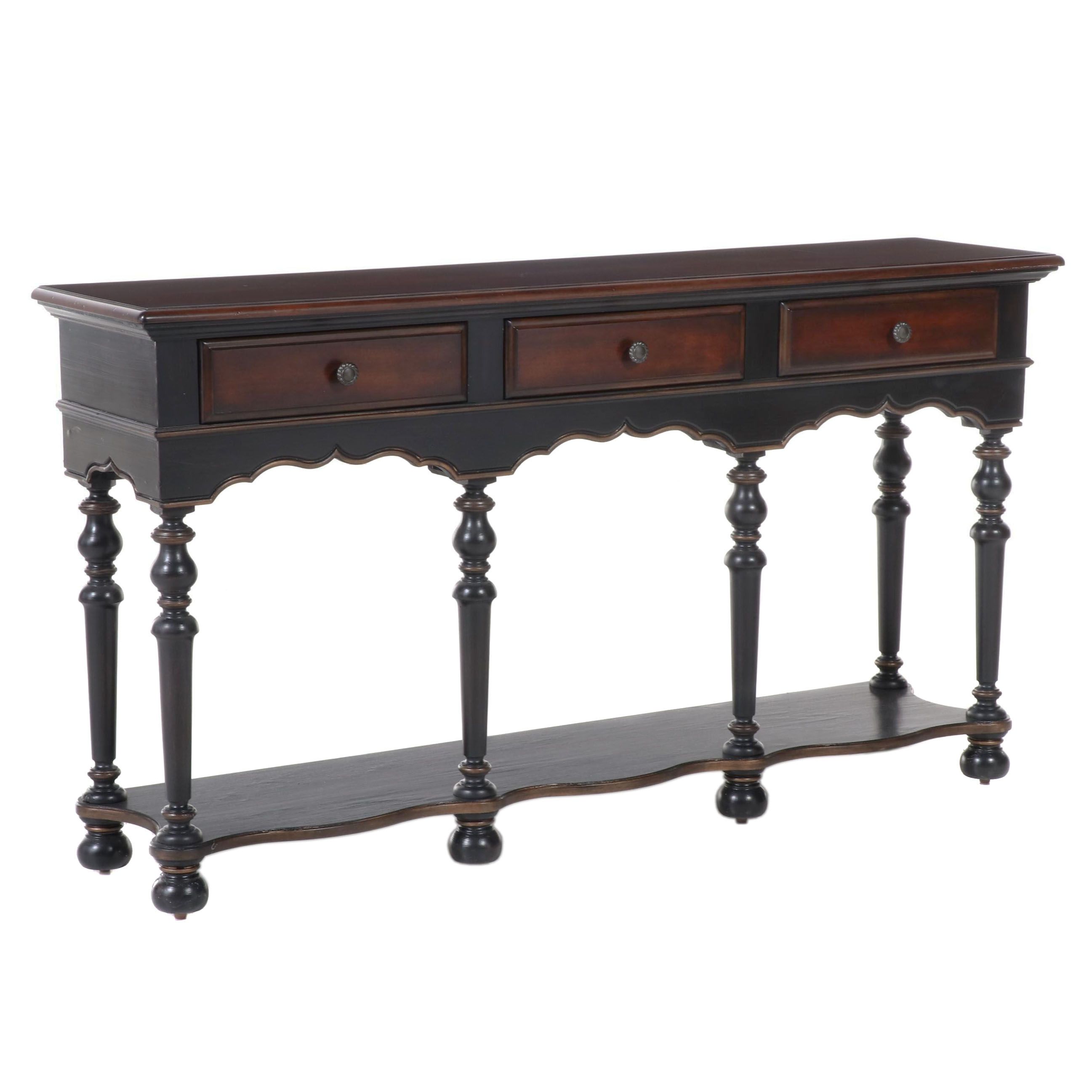 Butler Specialty Company William and Mary Style Three-Drawer Console ...