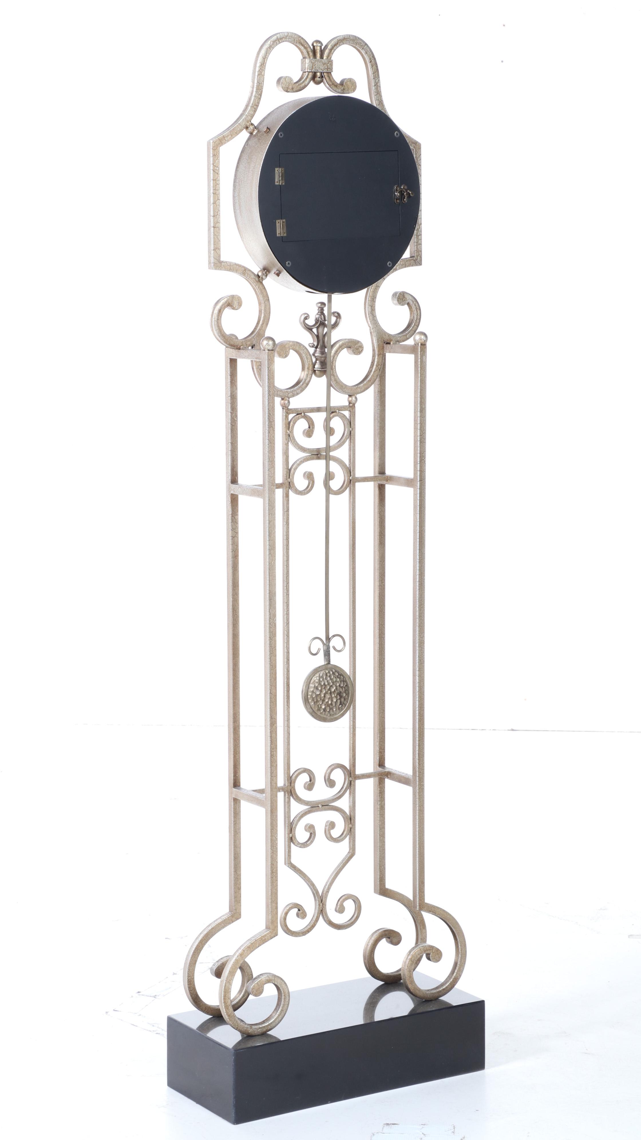 Uttermost "Revelation" Gilt Metal and Marble-Veneered Clock | EBTH