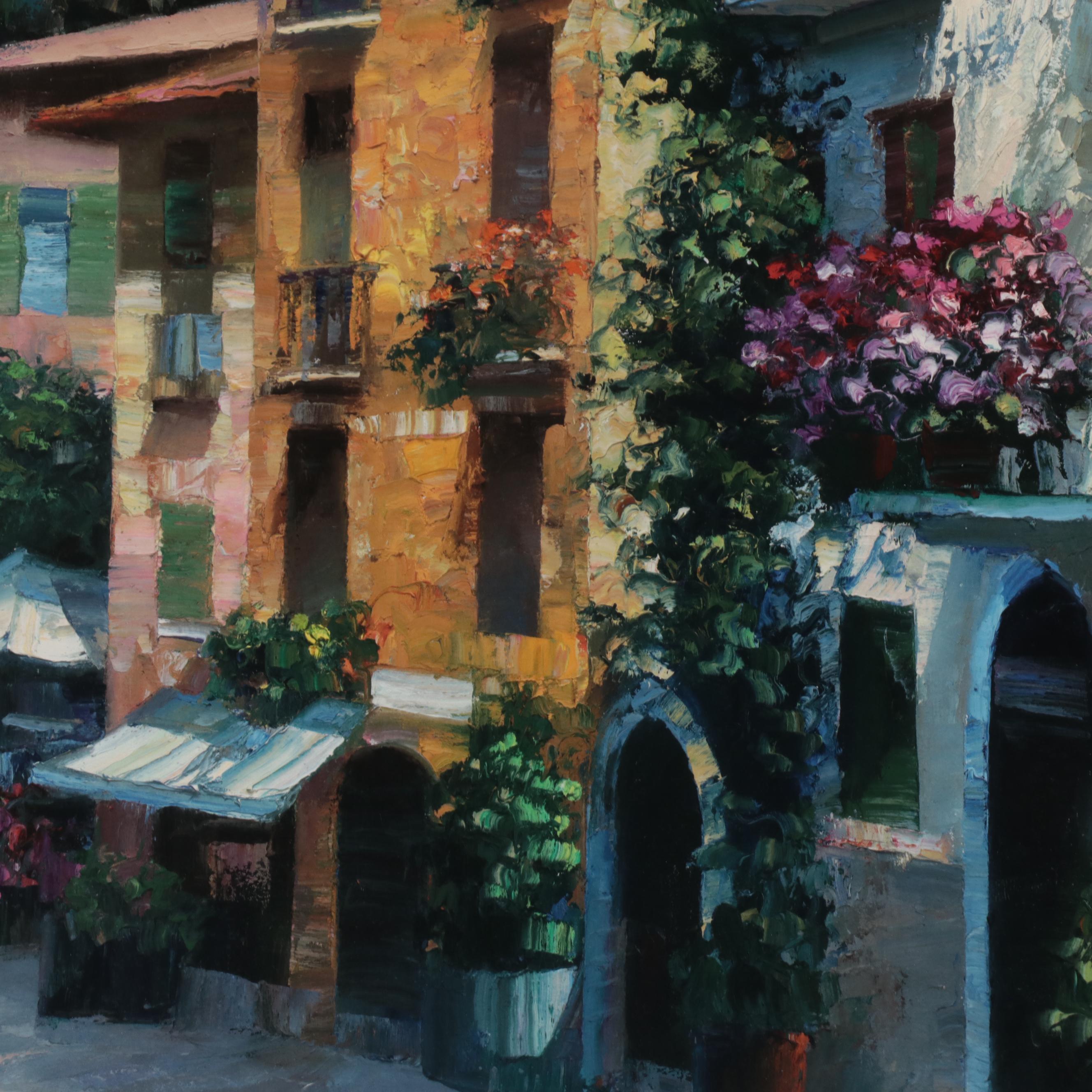 Howard Behrens Offset Lithograph "Village Hideaway" | EBTH